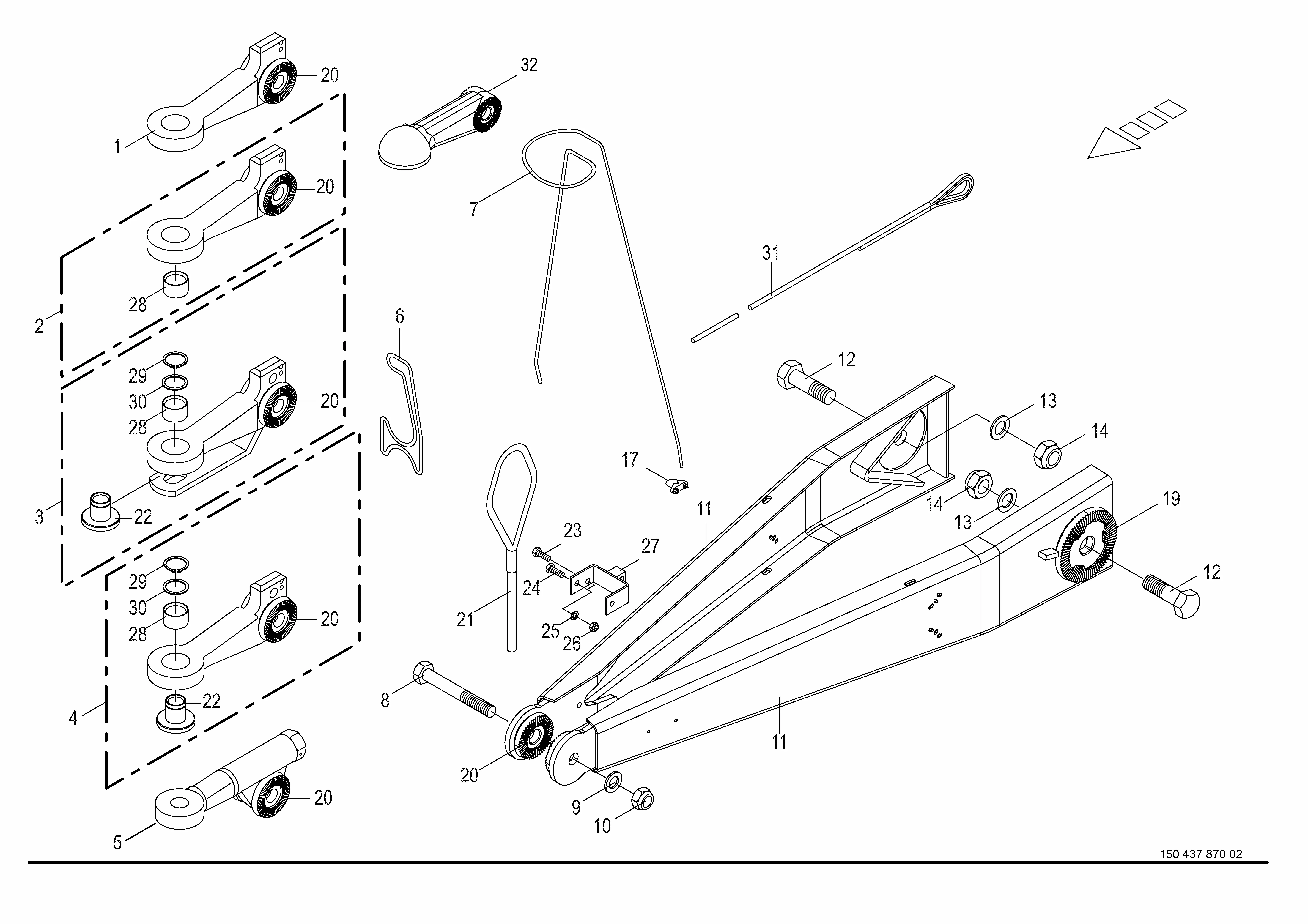 Krone Fortima F 1250 / F 1600 S/N 906001 - 930000 Parts Diagrams