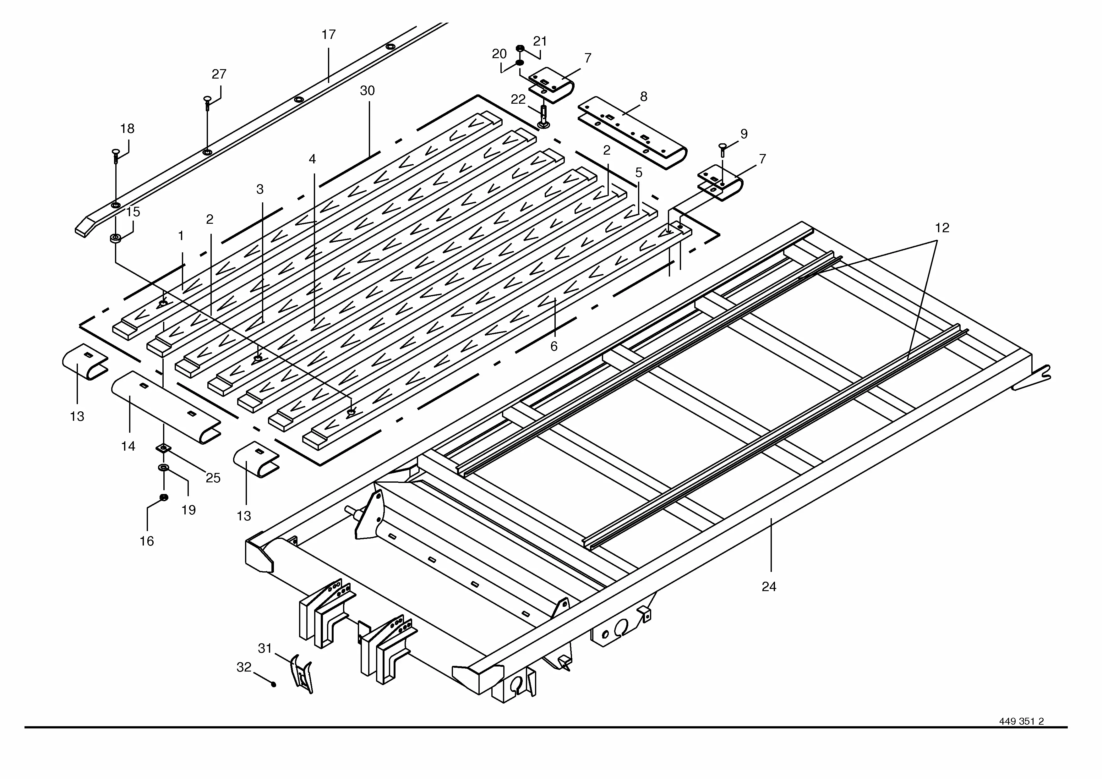 Krone Titan 6/36 D / 6/36 GD / 6/42 GD S/N 378000 - 388499 Parts Diagrams