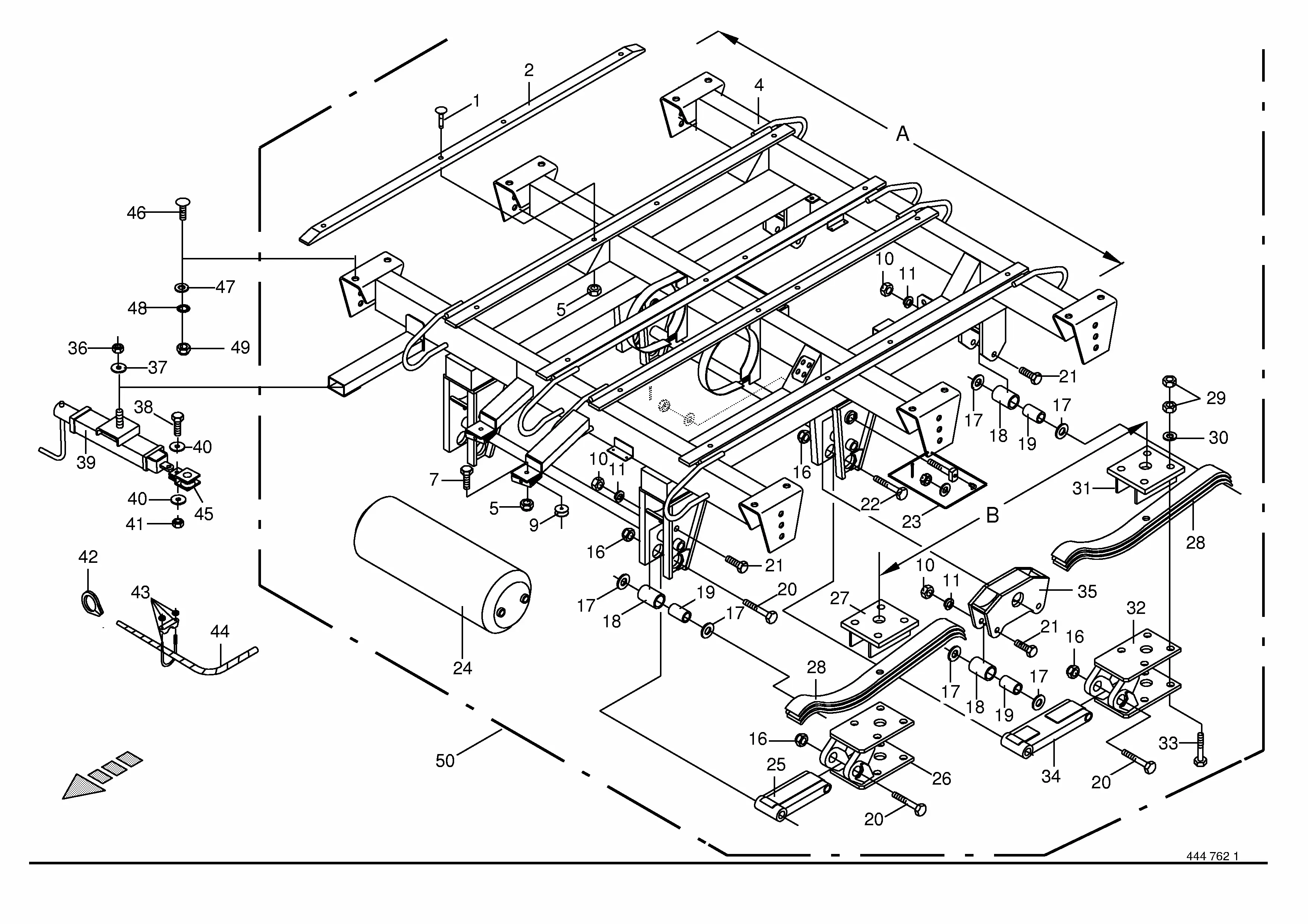 Krone Titan R/48 GD / 6/44 GD S/N 730651 - 741500 Parts Diagrams