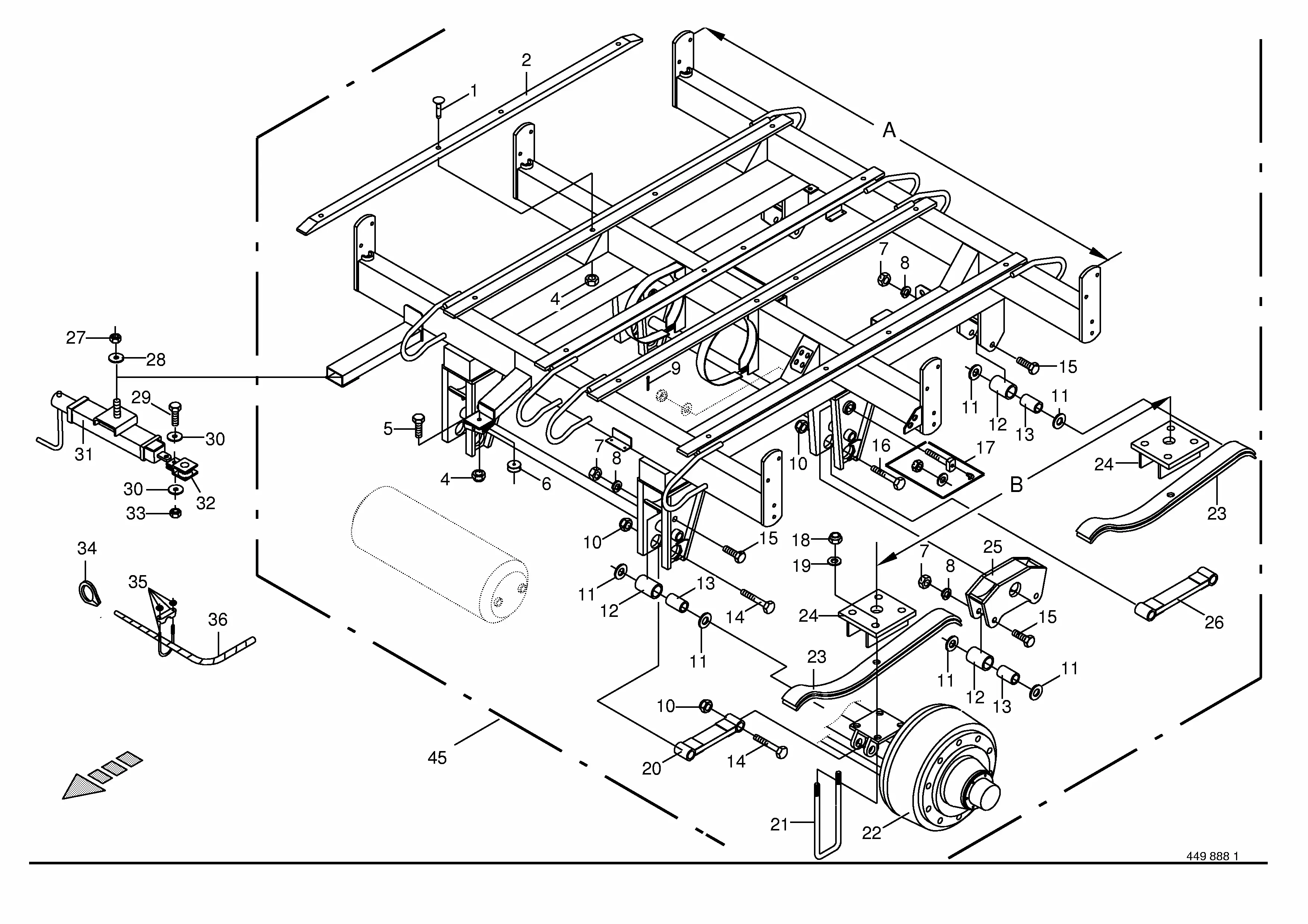 Krone 4XL/R-GL / XXL/R-GL S/N 516001 - 600000 Parts Diagrams