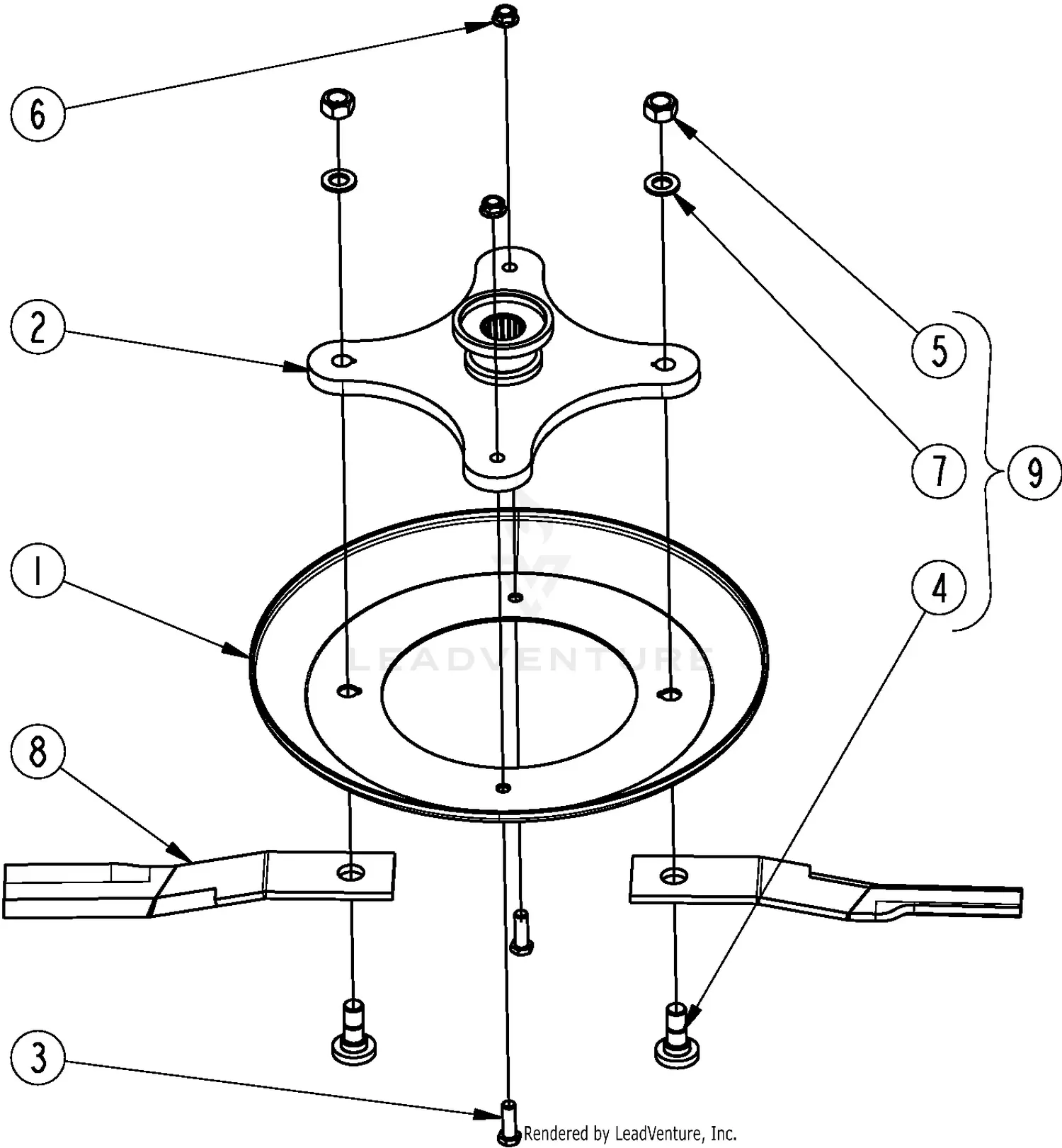 Land Pride RCBM6610 SERIES 2 S/N 944730+ Parts Diagrams