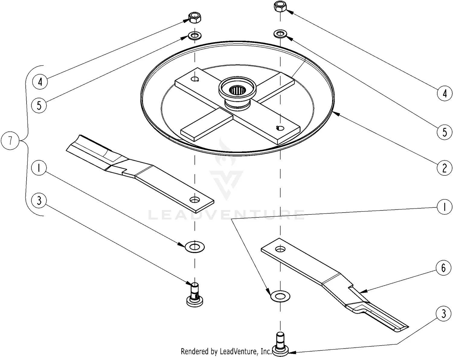 Land Pride RC5615 S/N 944729- Parts Diagrams