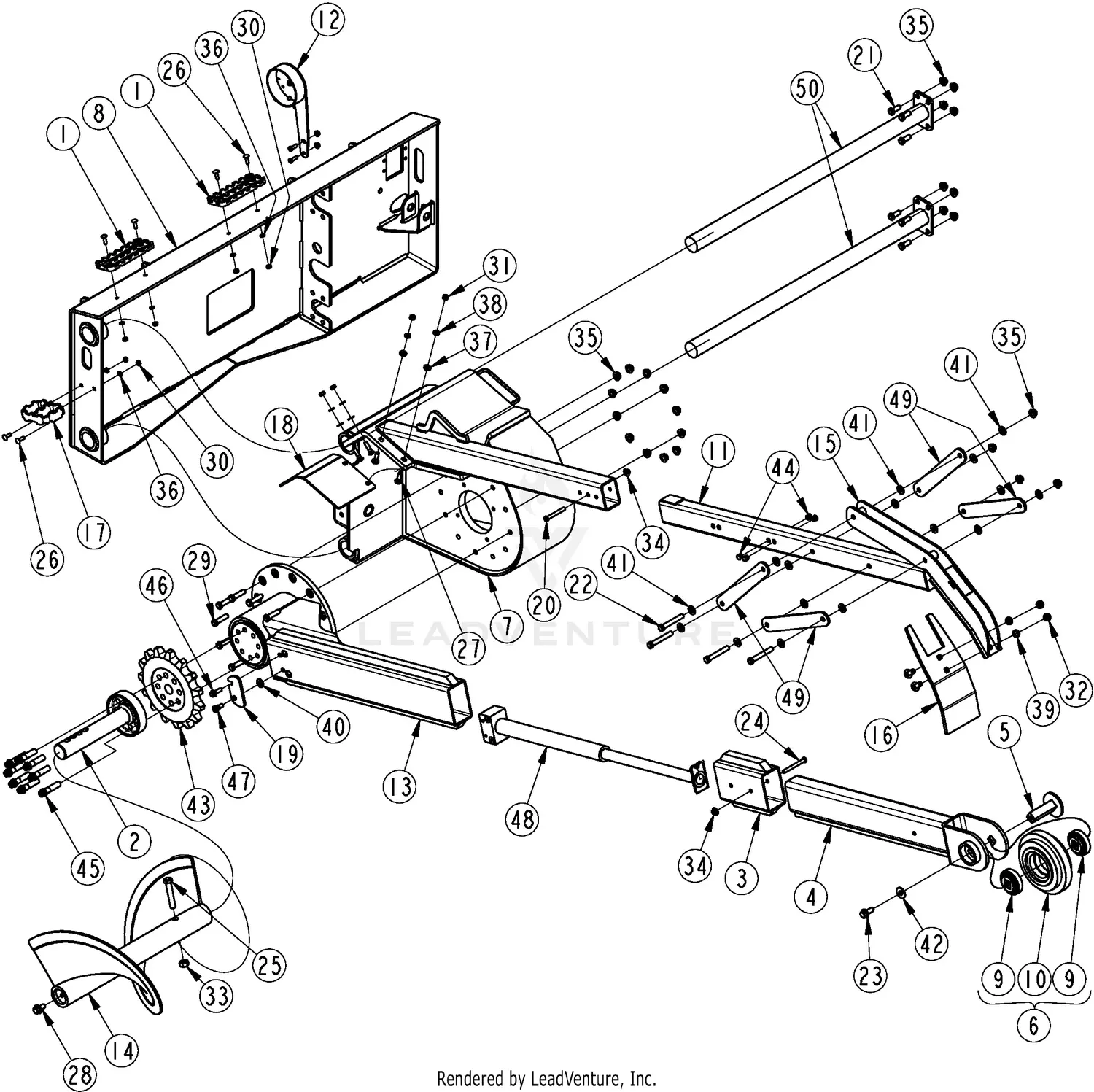 Land Pride AP-TR60 Parts Diagrams