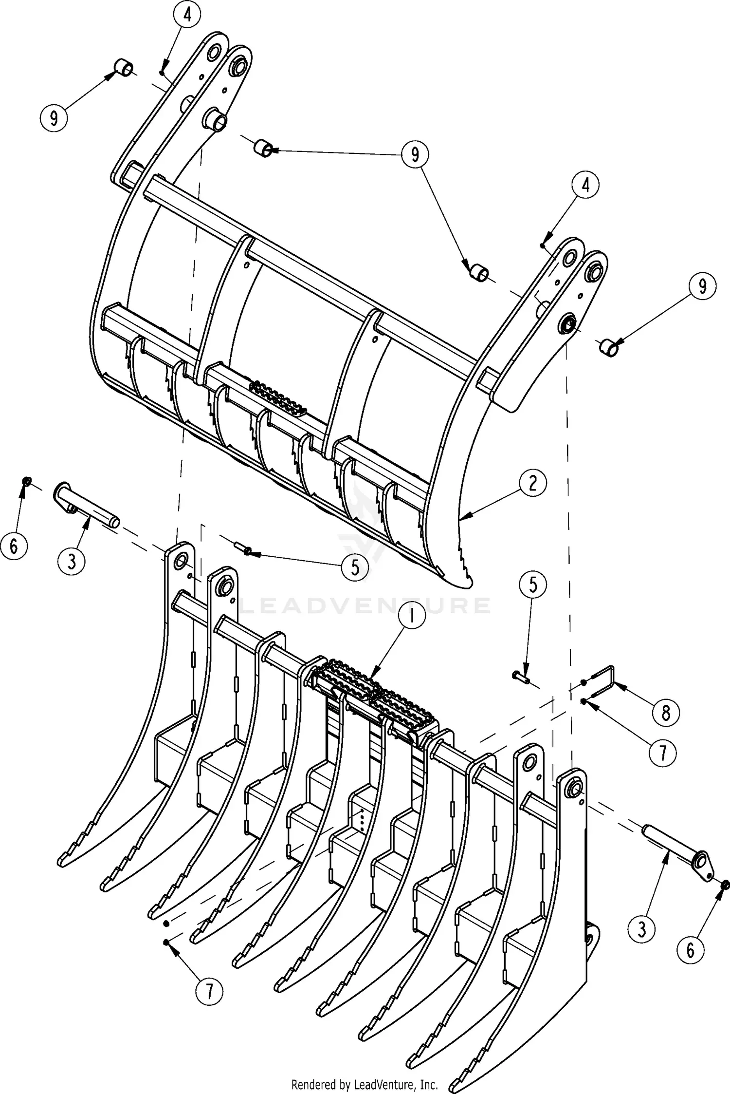 Land Pride SGC2072 Parts Diagrams
