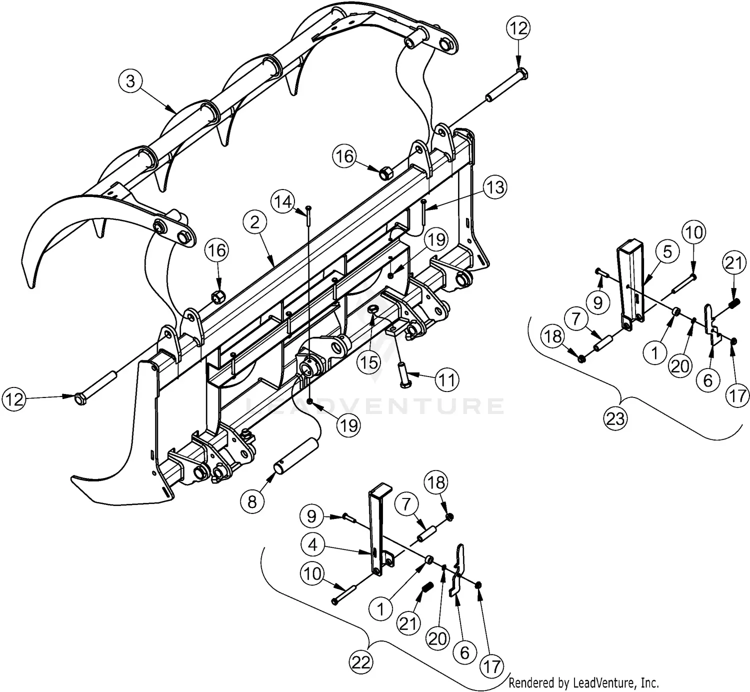 Land Pride SGC0548 Parts Diagrams