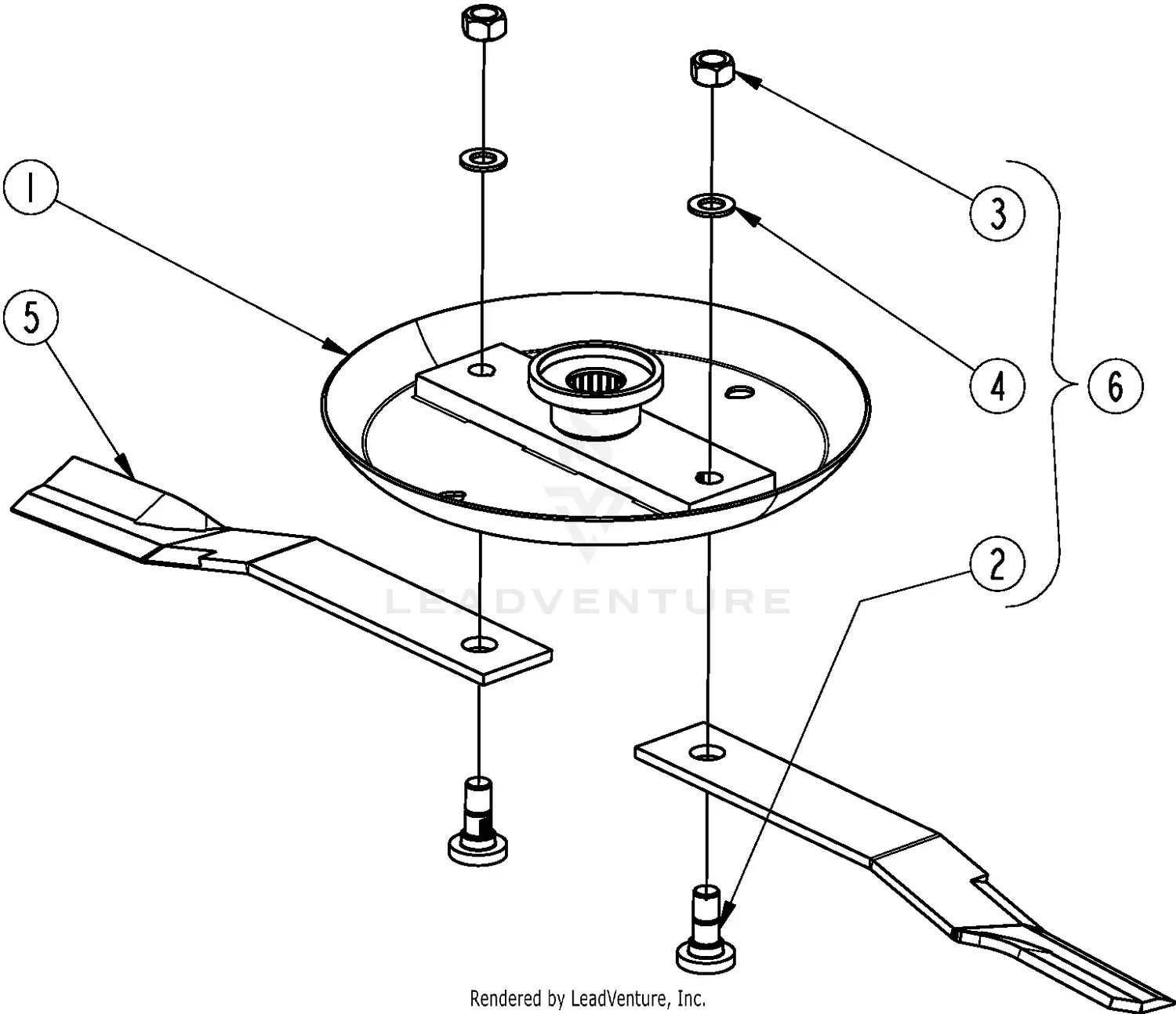 Land Pride RC4615 Parts Diagrams