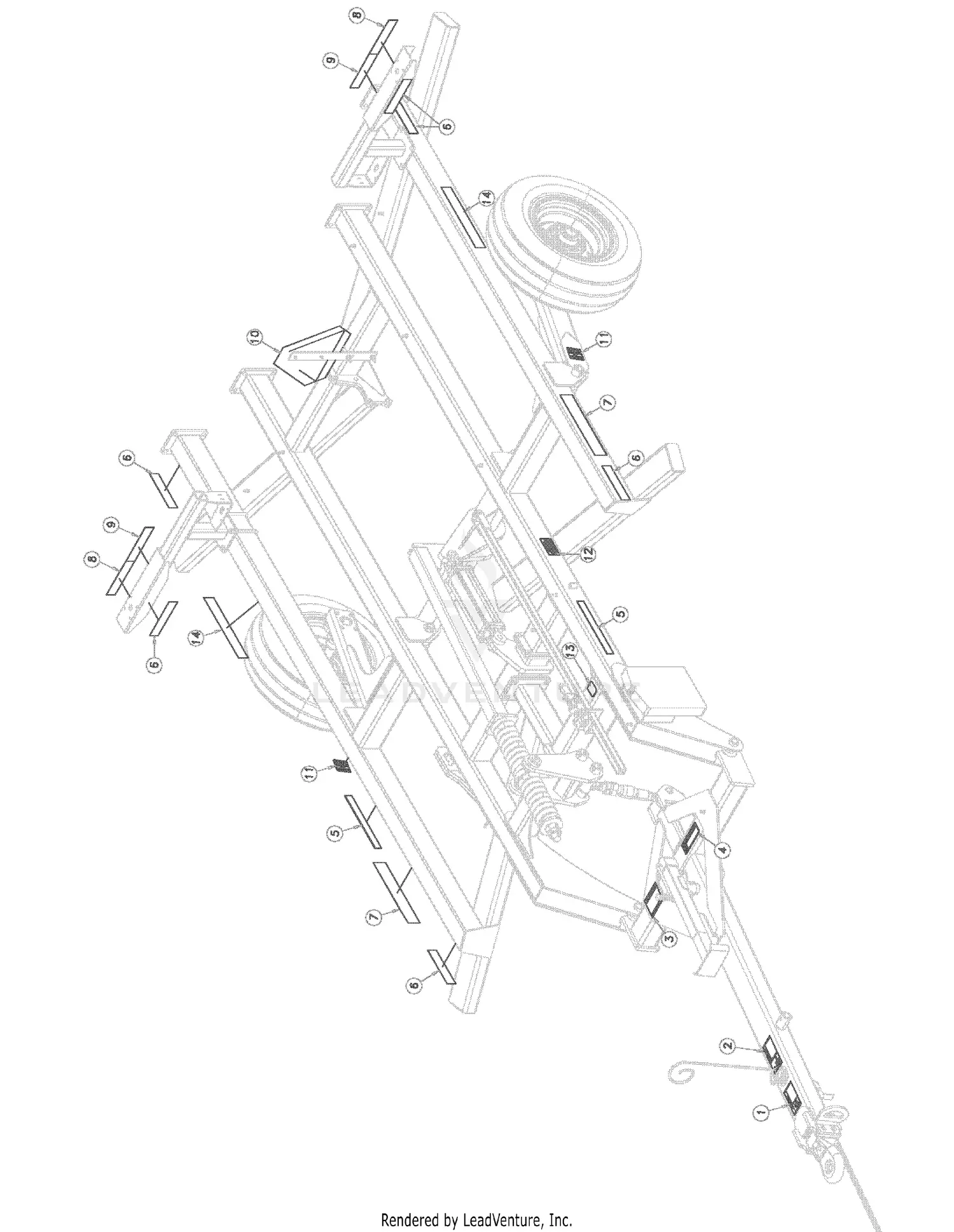 Land Pride DH7112 Parts Diagrams