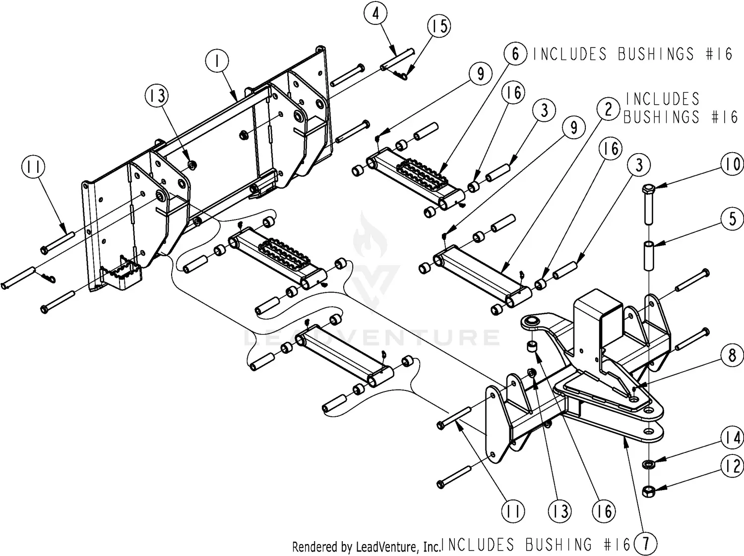 Land Pride AP-SR2790 Parts Diagrams