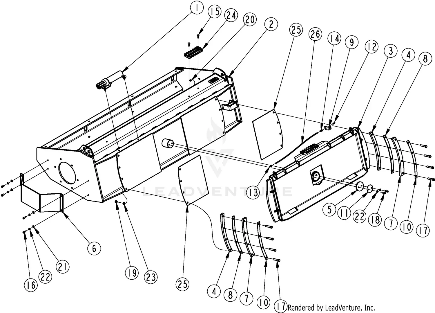 Land Pride AP-VRC3072 Parts Diagrams