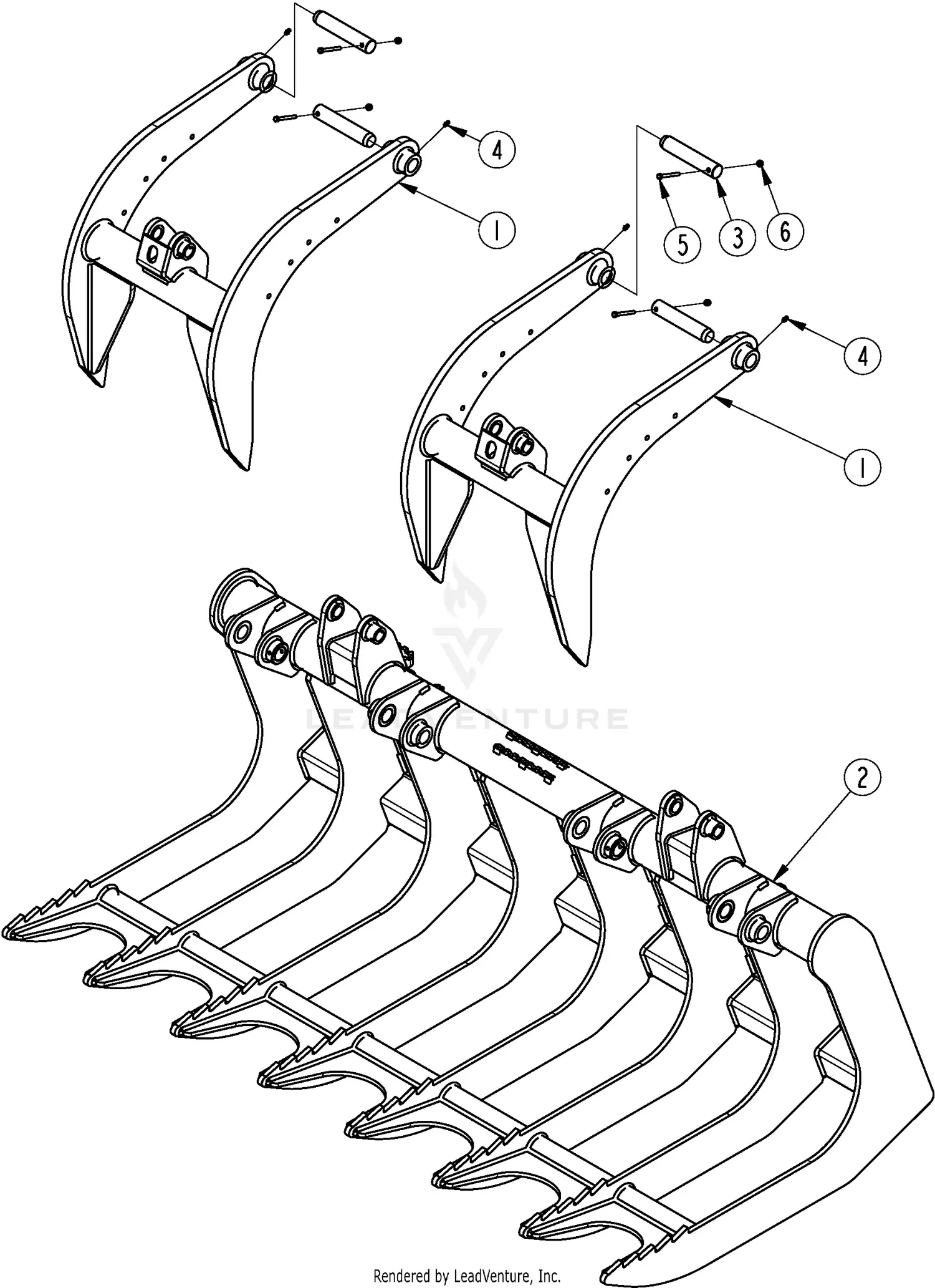 Land Pride AP-RG3074 Parts Diagrams