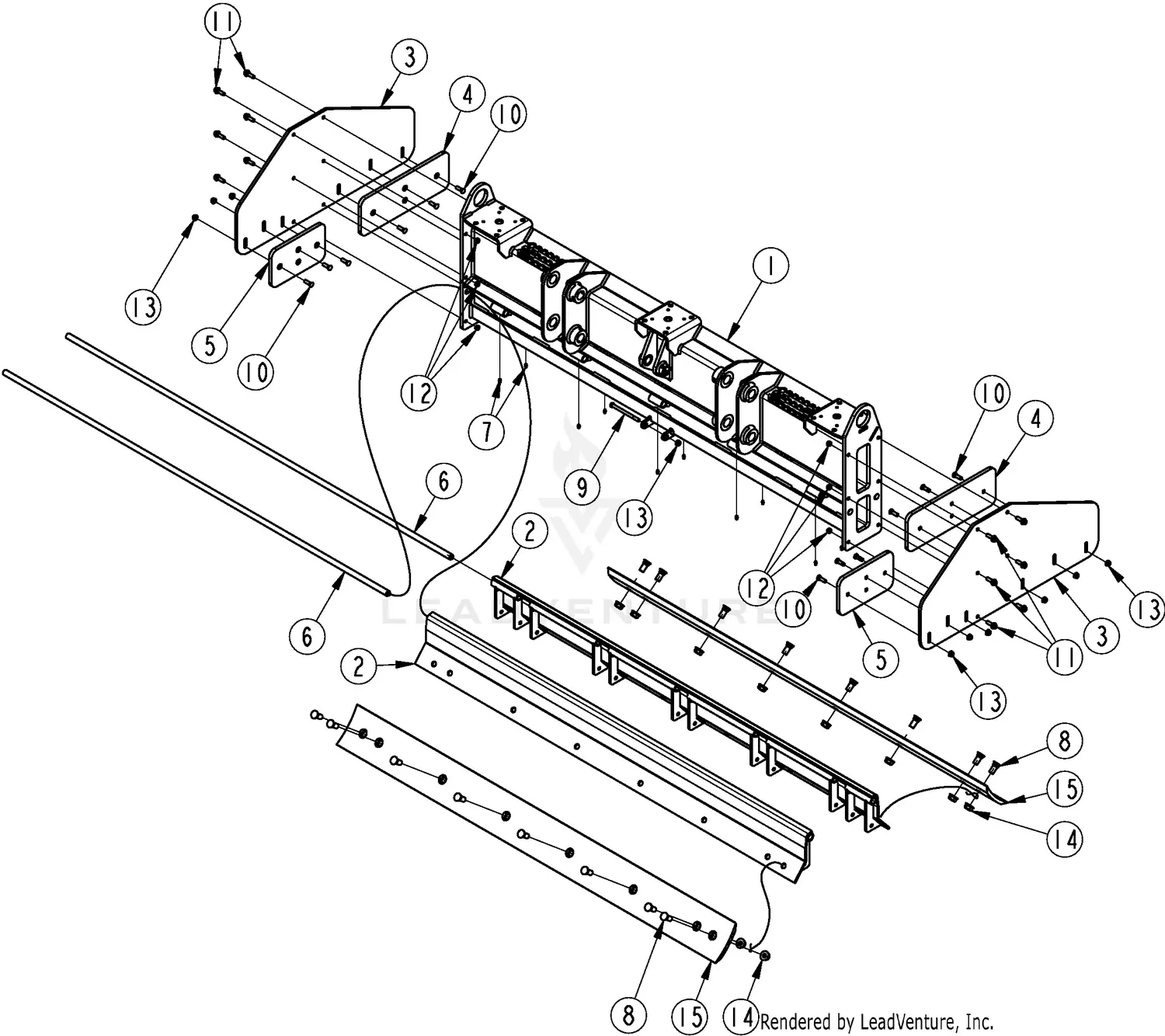 Land Pride AP-BB3072 Parts Diagrams