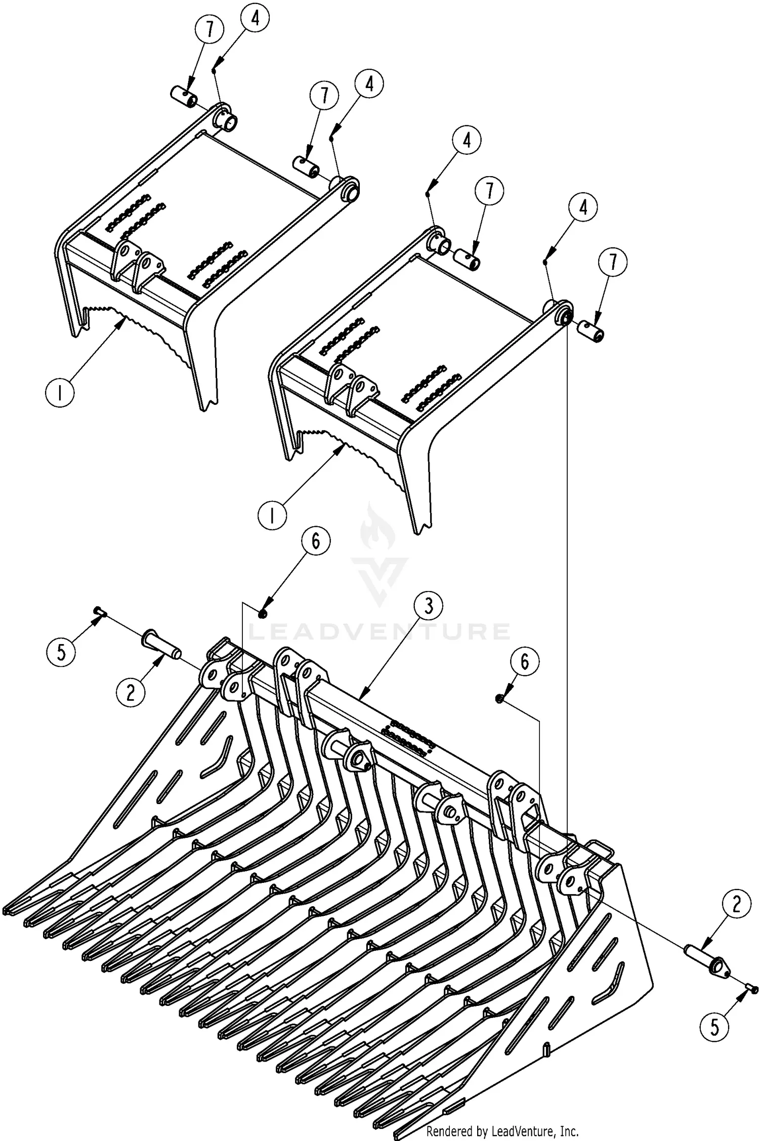 Land Pride AP-SGR1572 Parts Diagrams