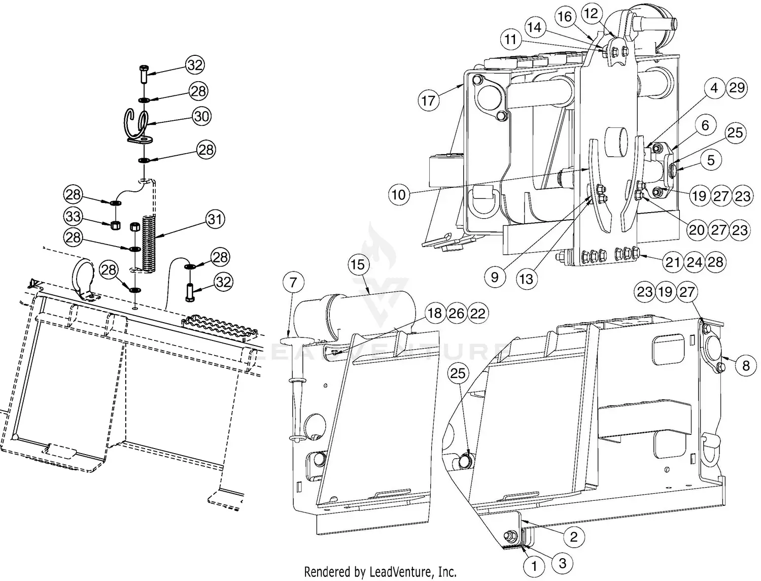 Land Pride AP-CP3024 Parts Diagrams