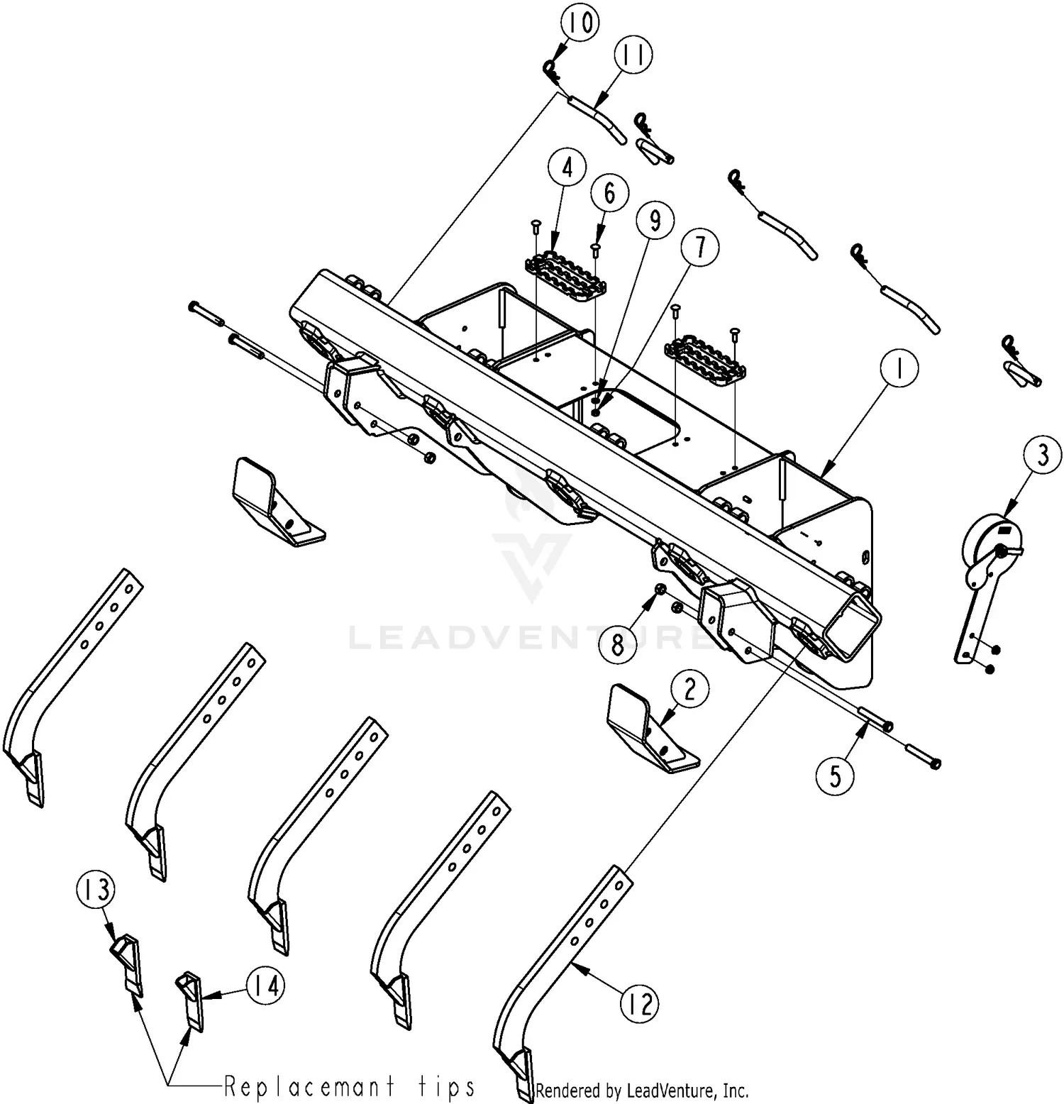 Land Pride AP-RP30 Parts Diagrams