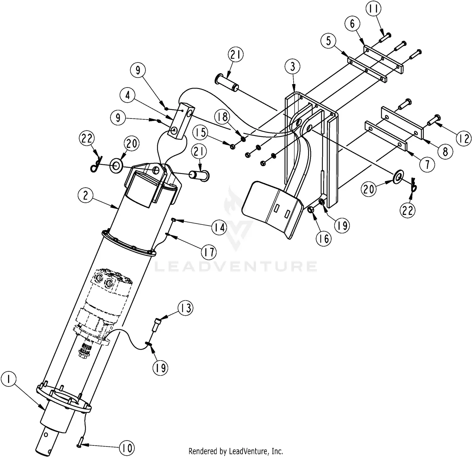 Land Pride SA10 Parts Diagrams
