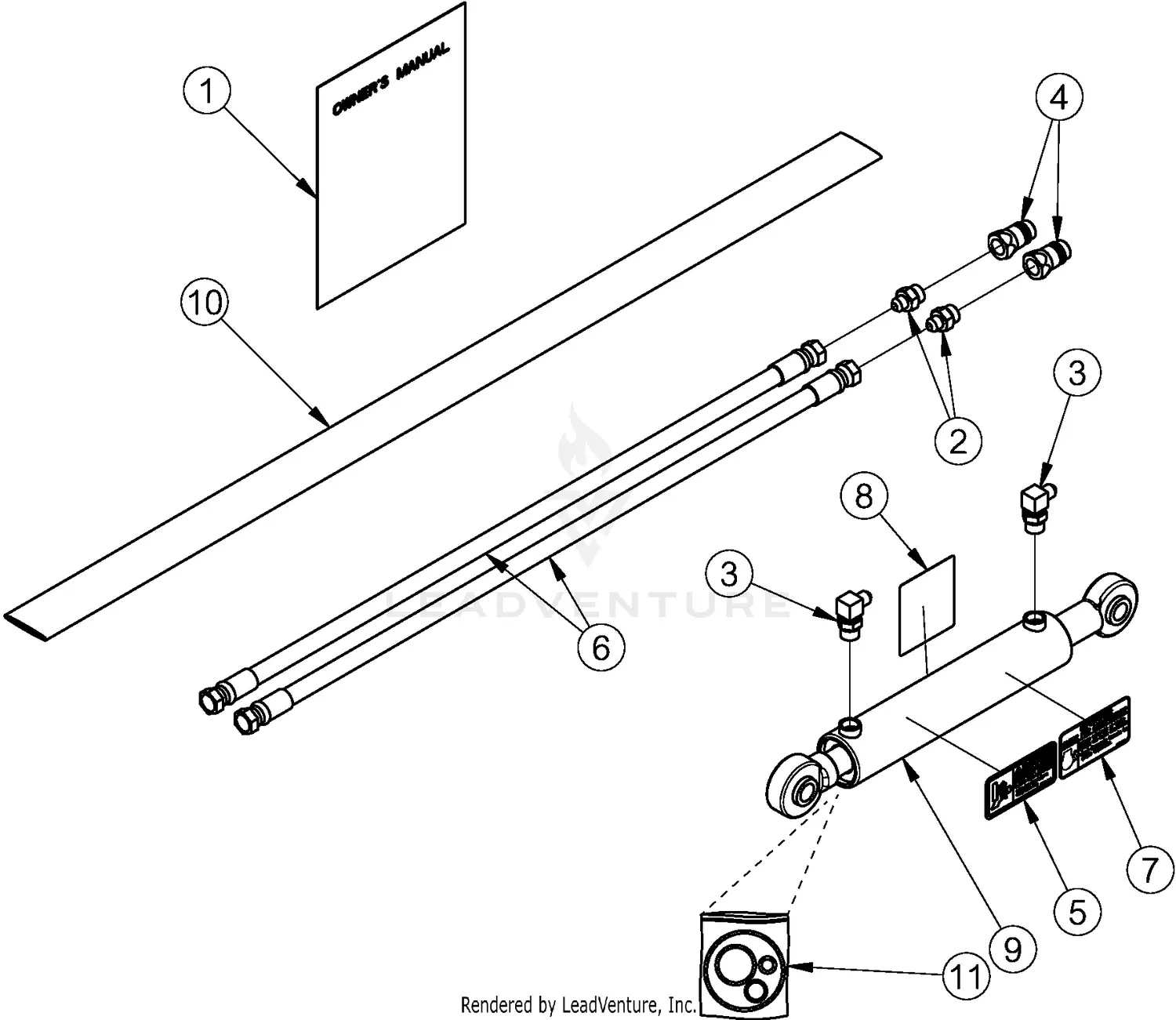 Land Pride For B / LX10 Series and LX2620 Tractors Parts Diagrams