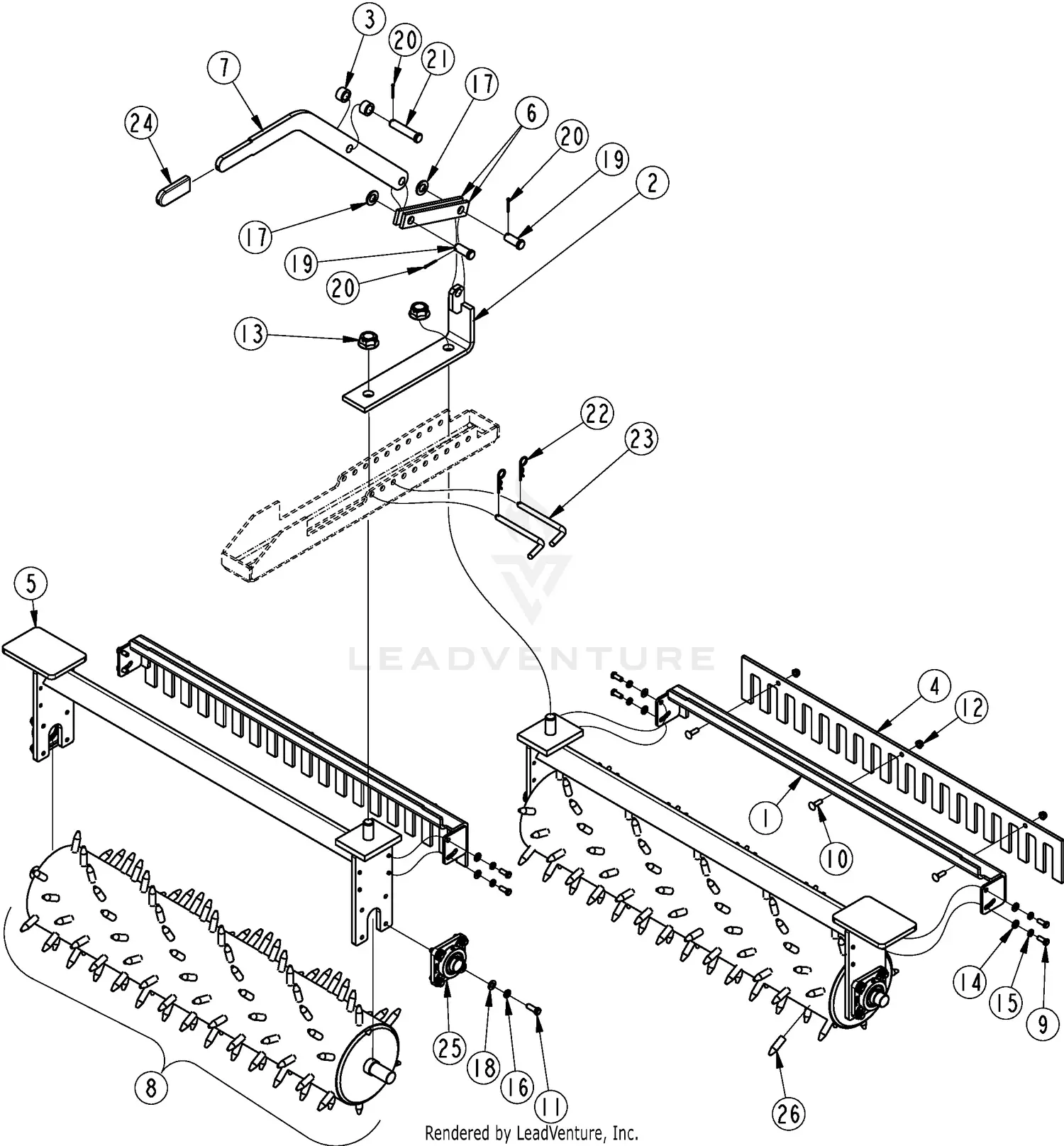 Land Pride MPS2607 Parts Diagrams