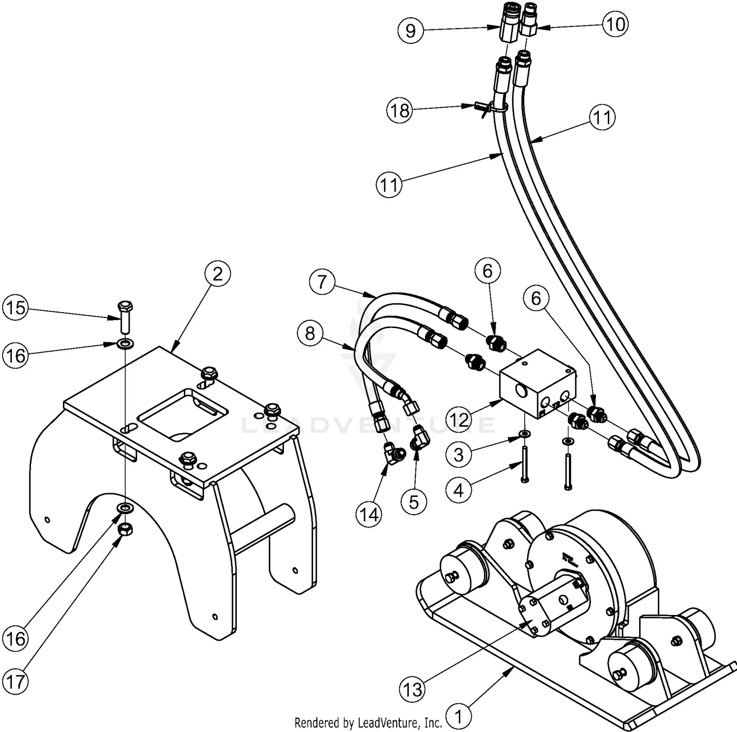Land Pride AP-PC400 Parts Diagrams