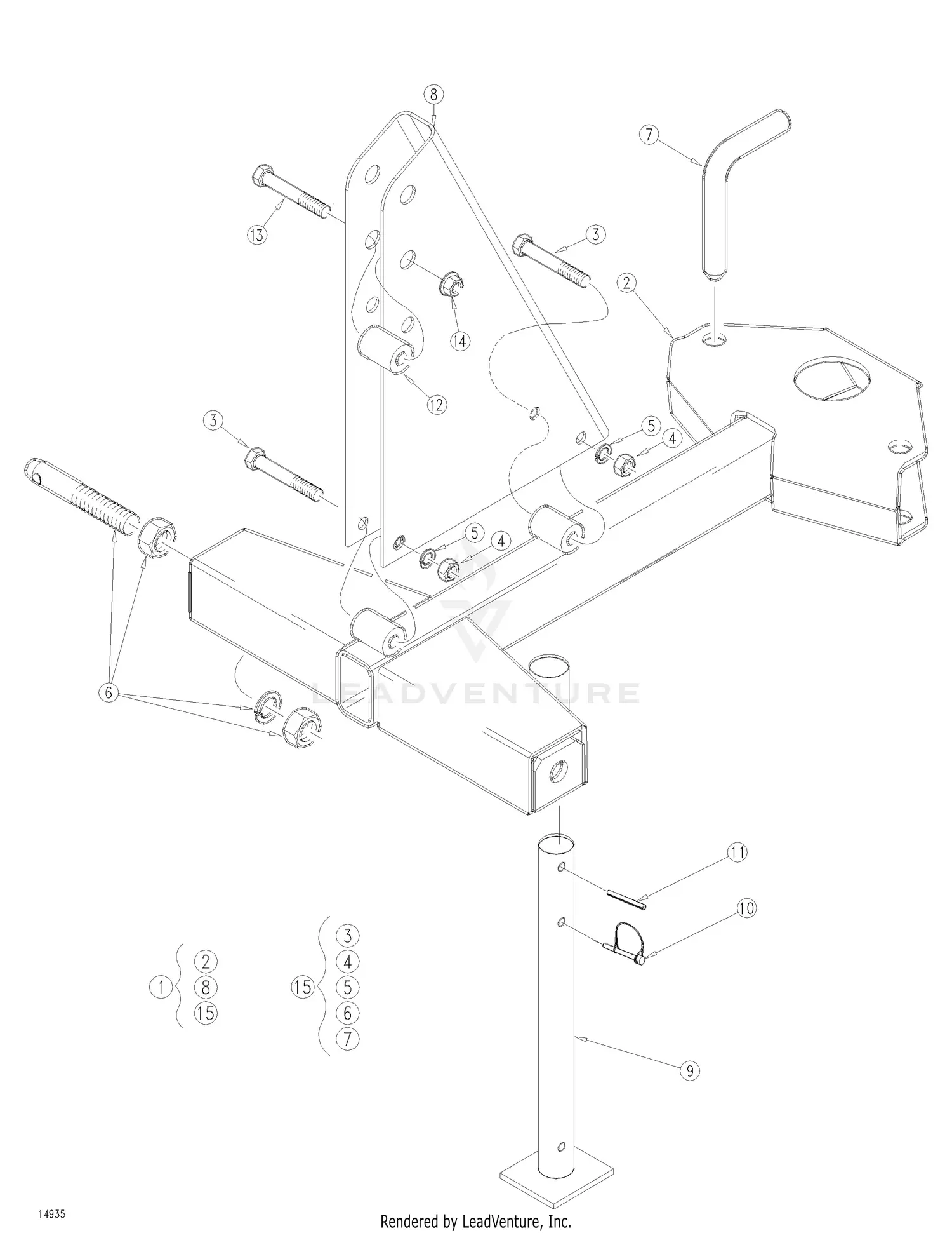 Land Pride RB0560 Parts Diagrams