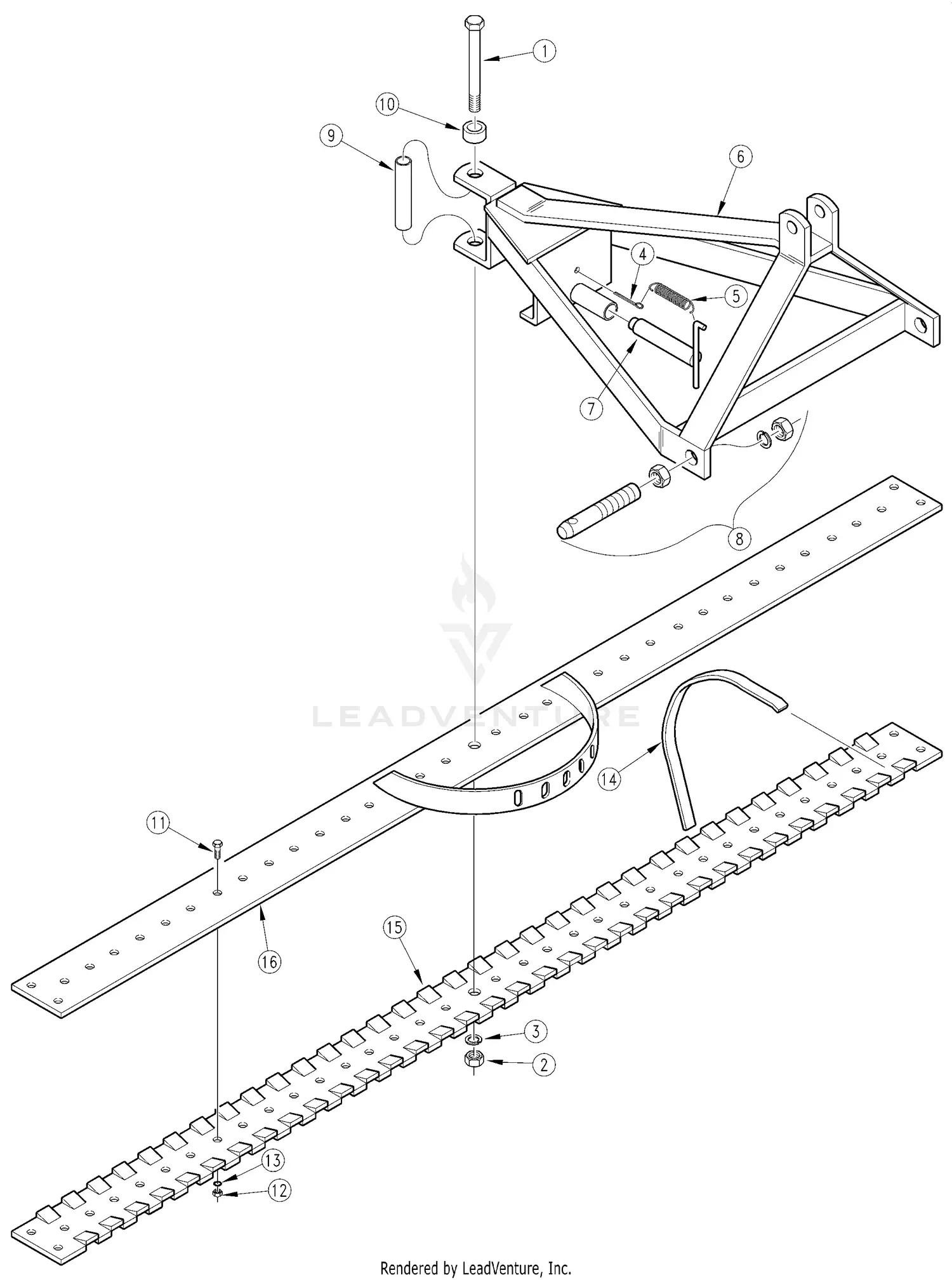 Land Pride LR0548 Parts Diagrams
