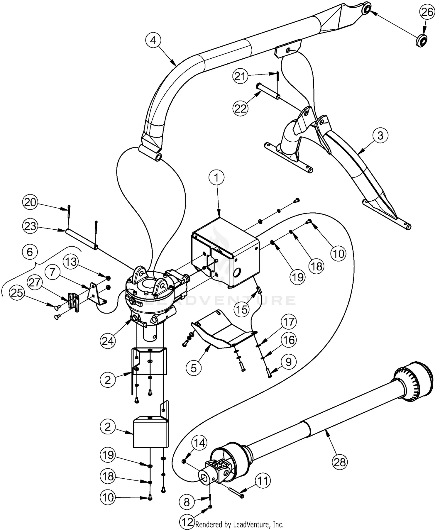 Land Pride PD10 Parts Diagrams