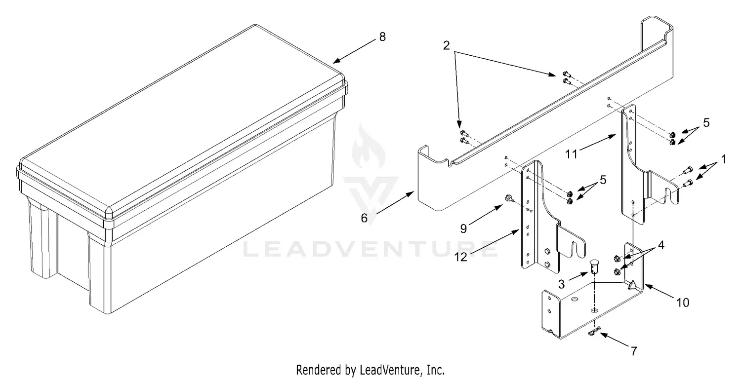 MTD OEM-190-604 Tool Box (2002) Parts Diagrams