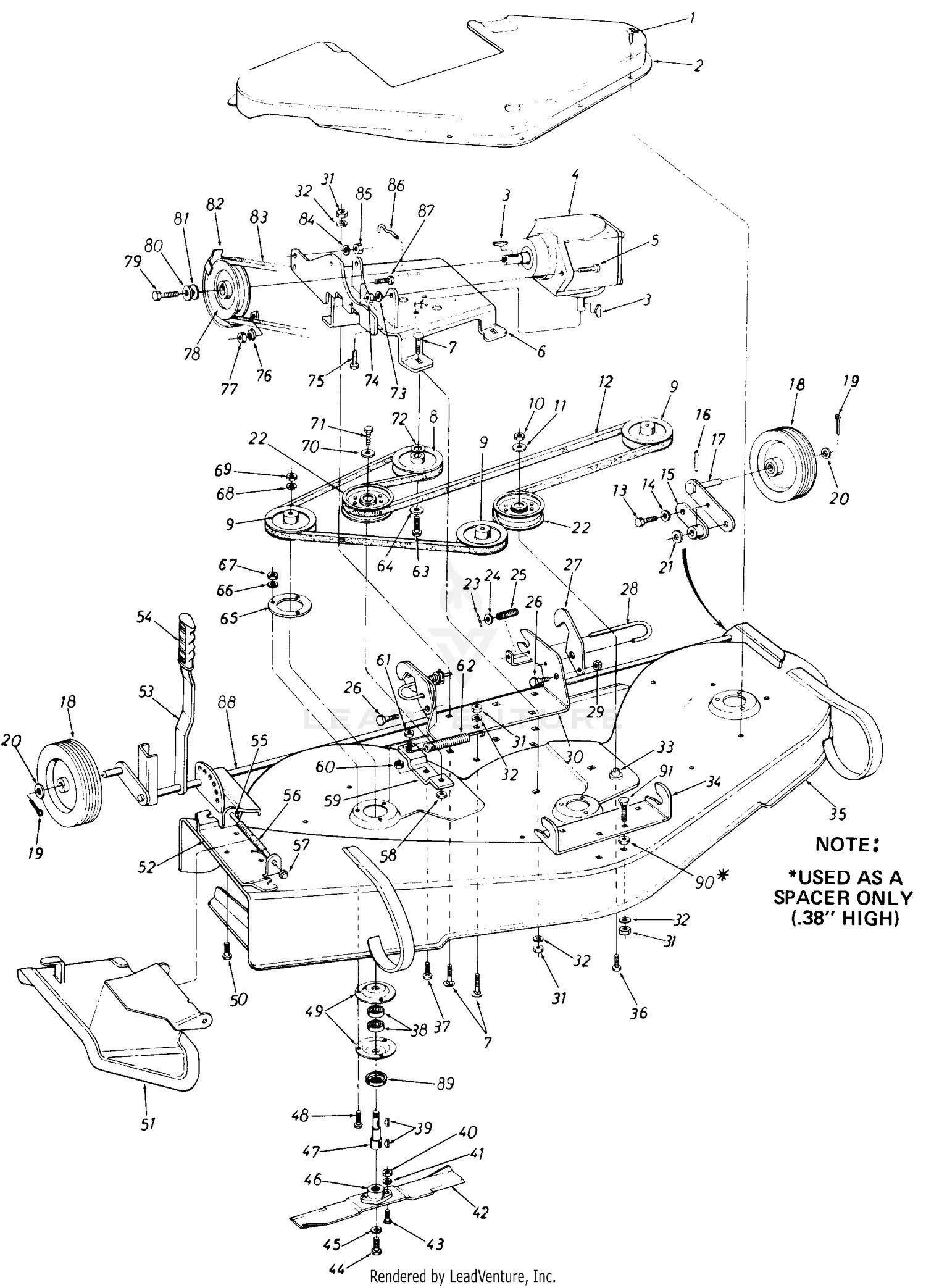 MTD 195-957-000 (1985) Parts Diagrams