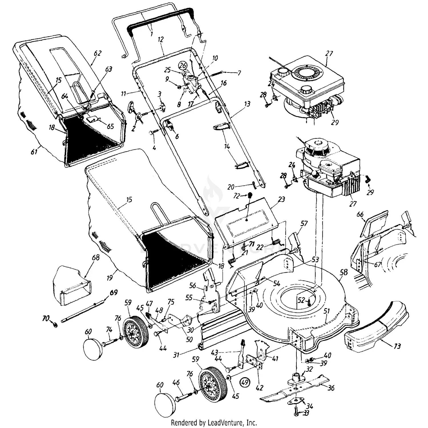 MTD 11B-414A205 (2000) Parts Diagrams