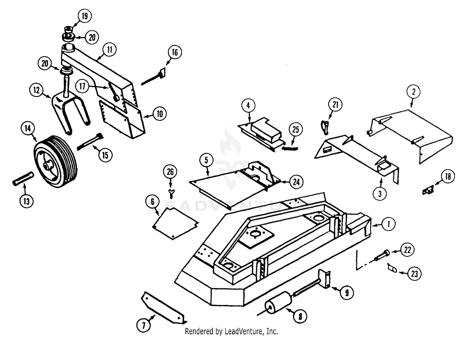 MTD 133-018-190 FR-1800C (1993) Parts Diagrams