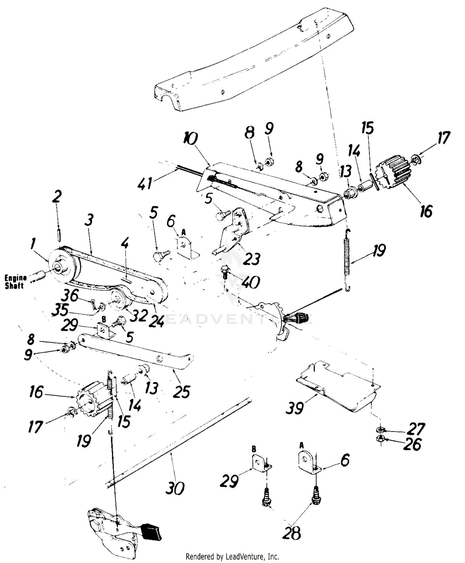 MTD Servistar SSR 332 Parts Diagrams