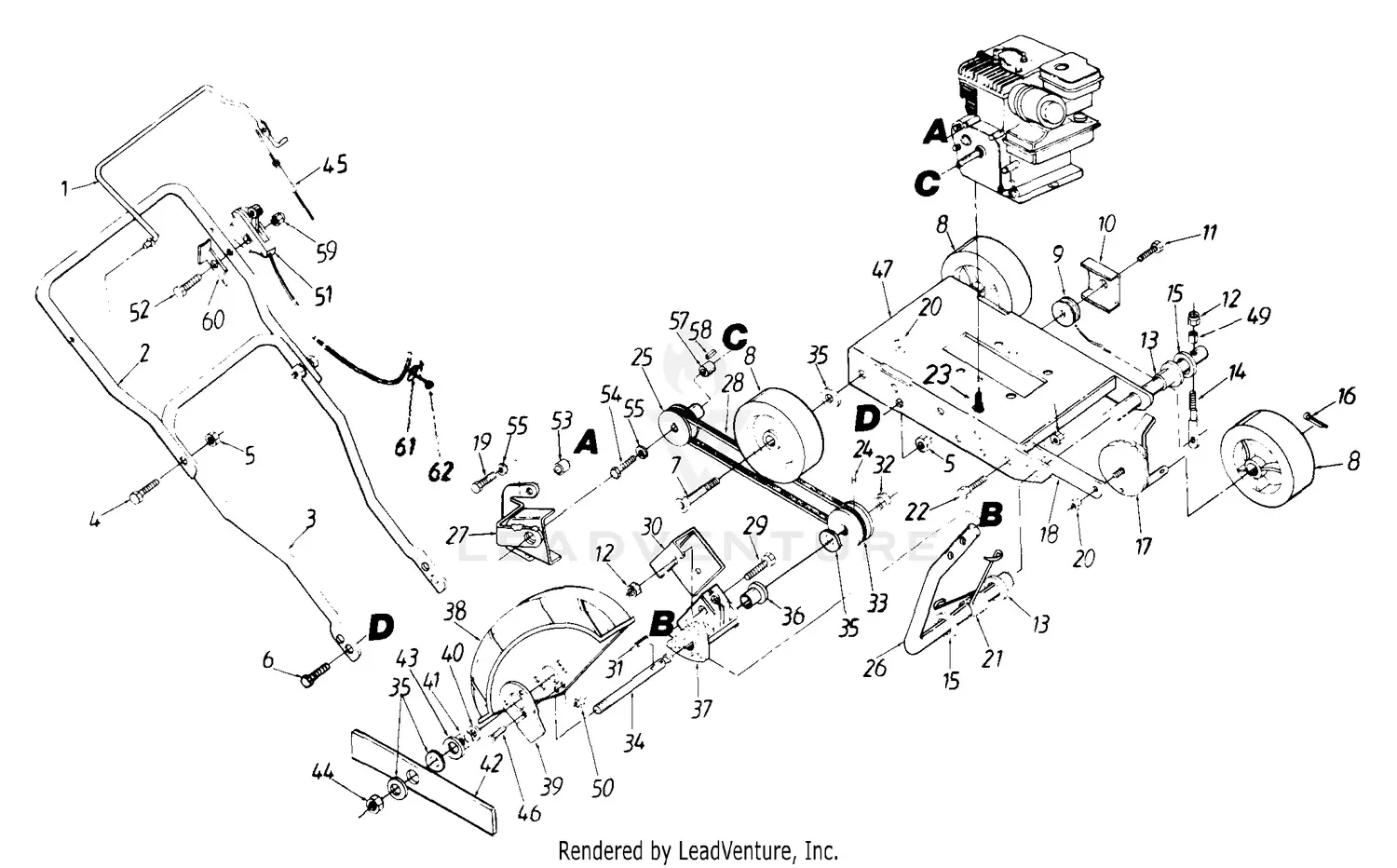 MTD 252-536-000 (1992) Parts Diagrams