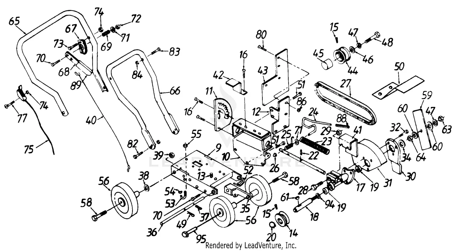 MTD MTD Mdl 250-554-045 Parts Diagrams