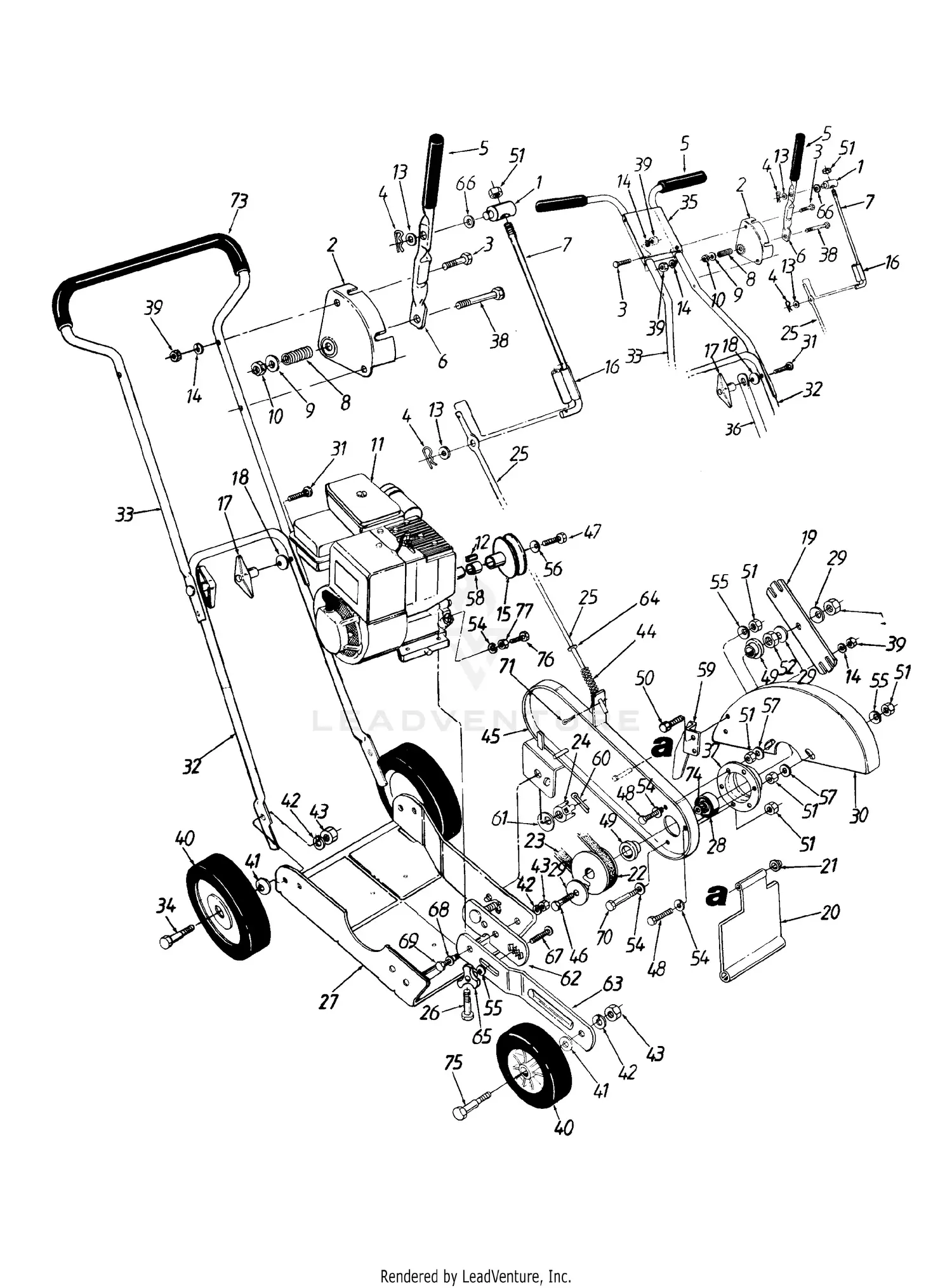 MTD 255-556-000 (1995) Parts Diagrams