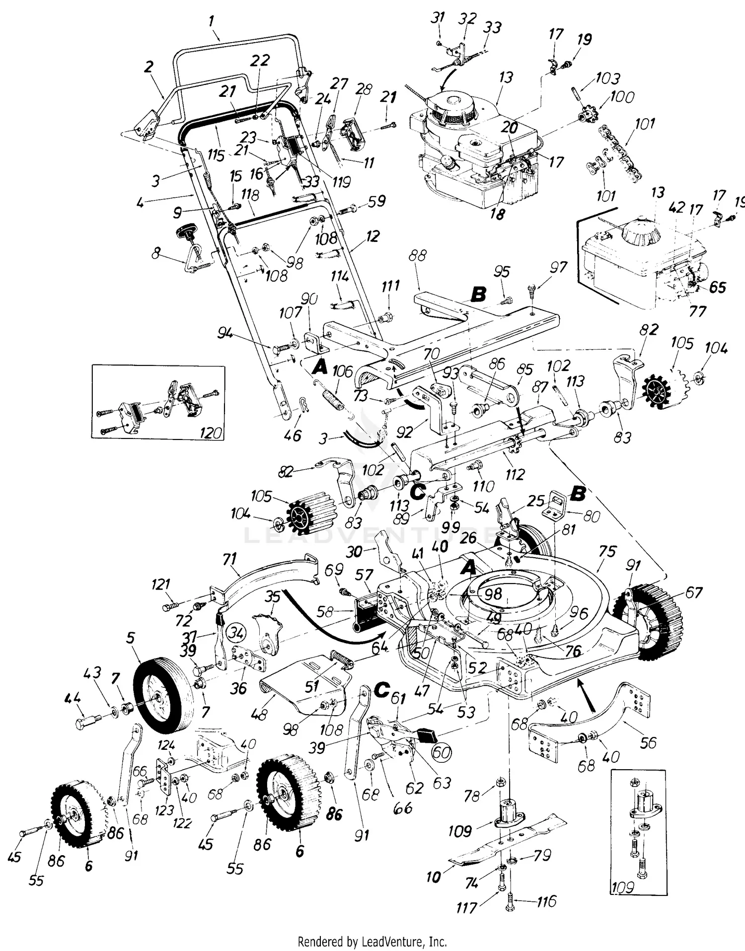 MTD MTD Mdl 127-262-175 Parts Diagrams