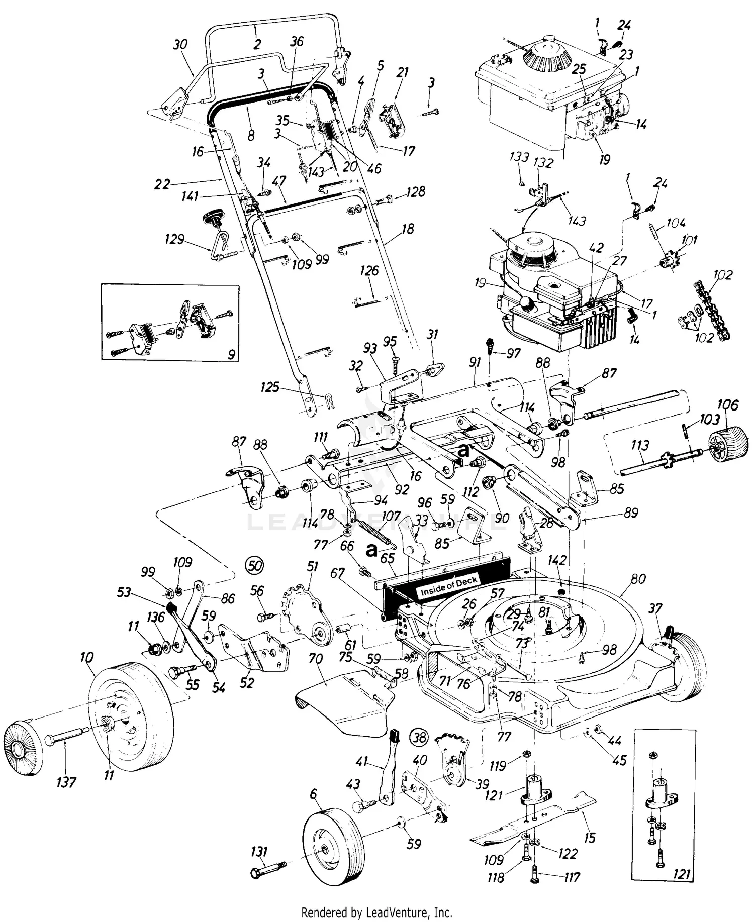 MTD MTD Mdl 127-220-050 Parts Diagrams