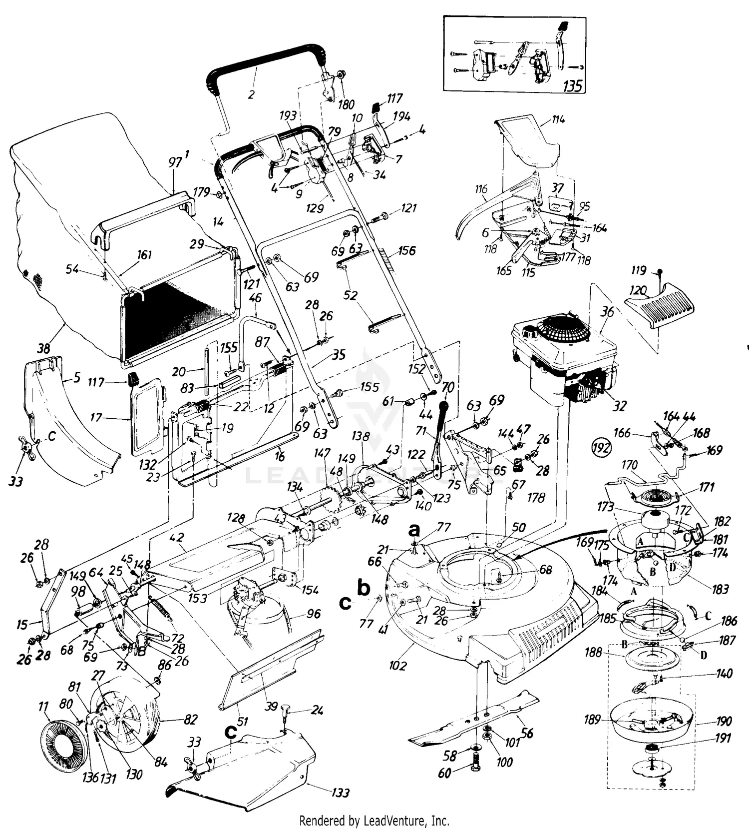 MTD 121-898B401 (1991) Parts Diagrams