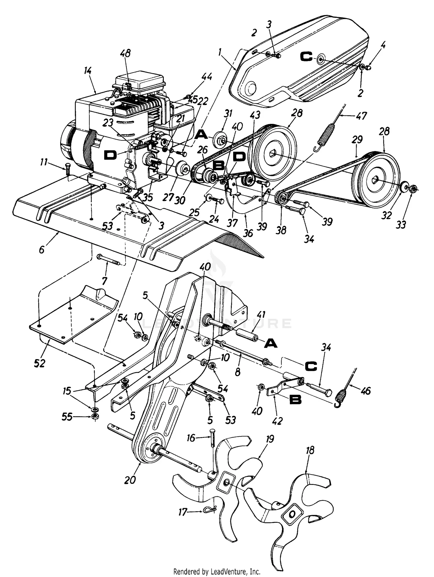 MTD 215-390-000 (1995) Parts Diagrams