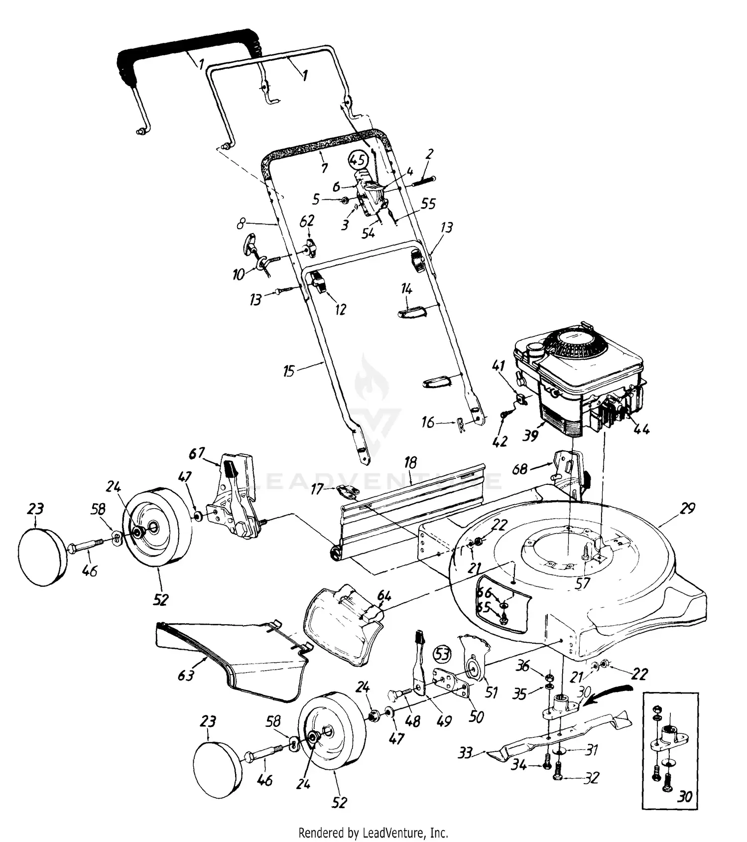 MTD 116-738C302 (1996) Parts Diagrams