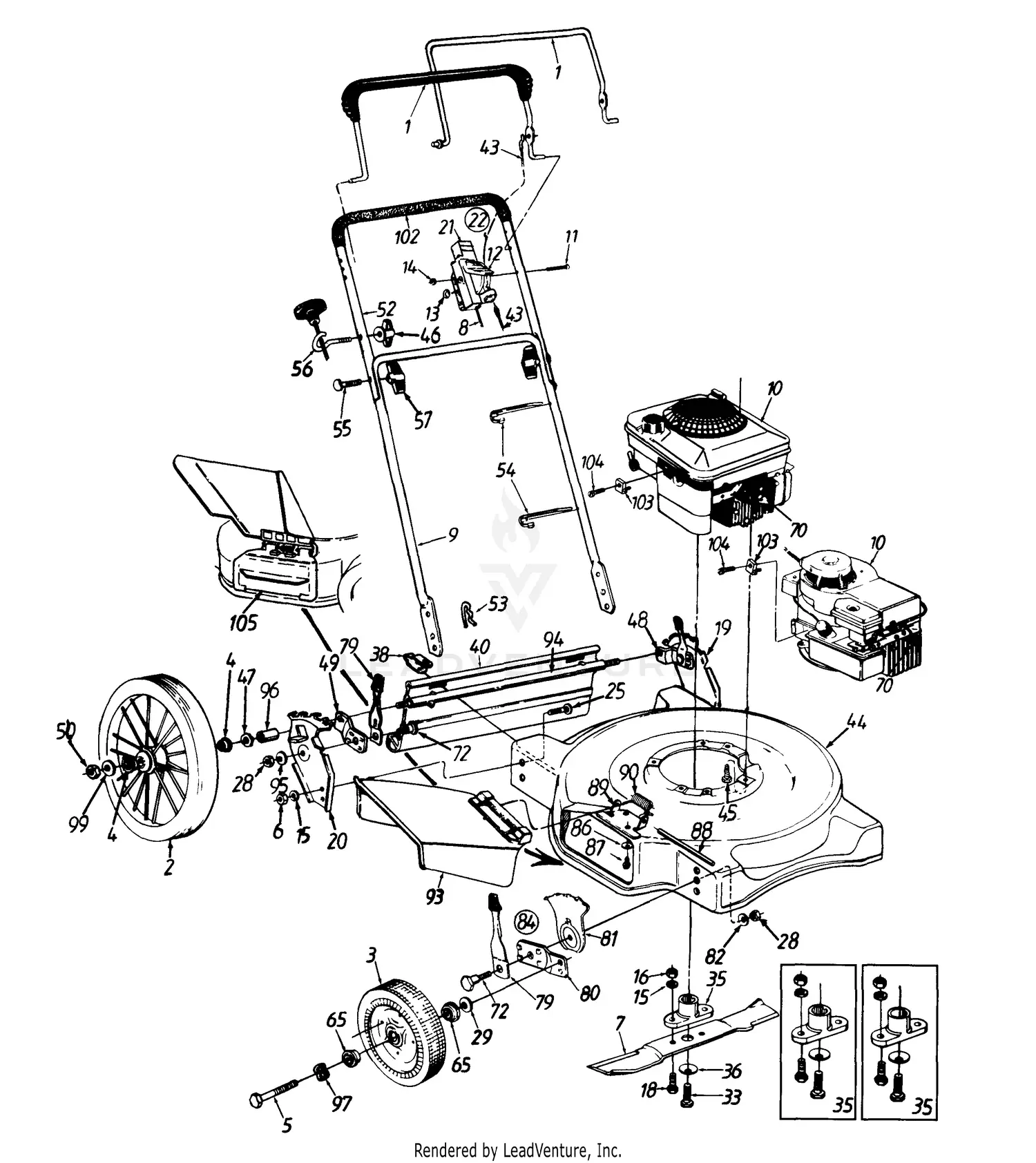 MTD 115-507D147 (1995) Parts Diagrams