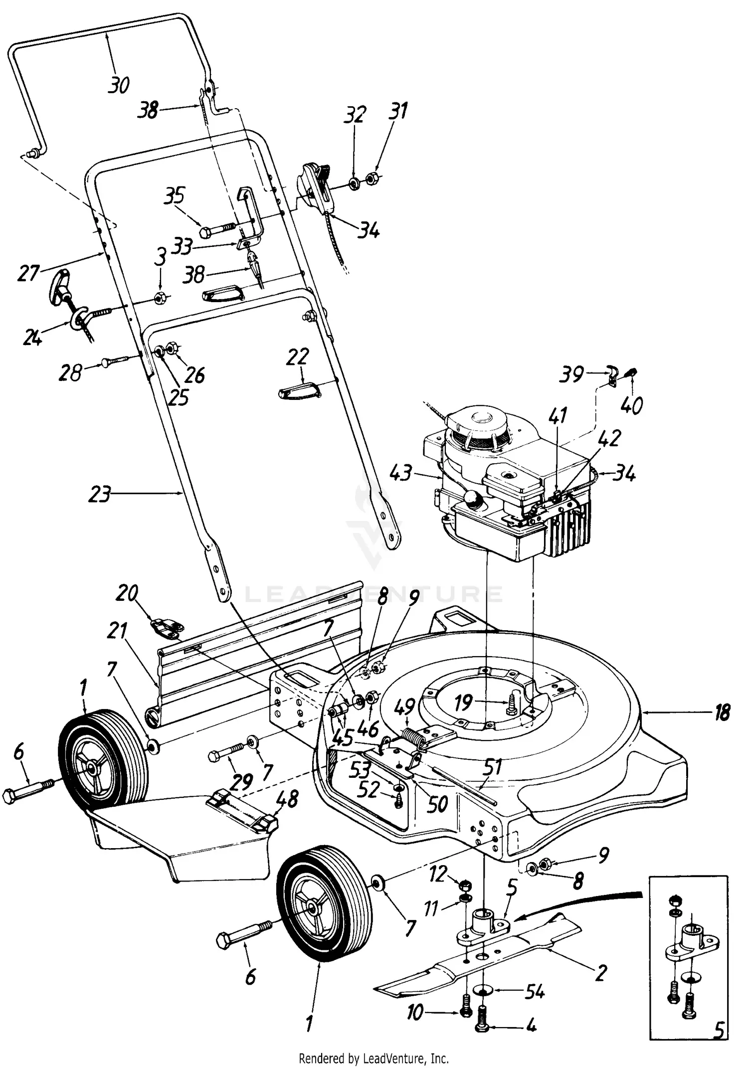 MTD MTD Mdl 111-050R051 Parts Diagrams