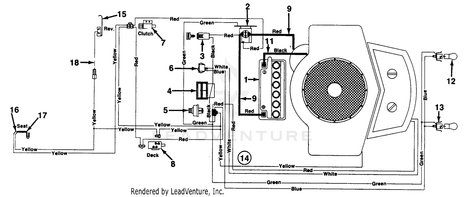 MTD MTD Mdl 131-800H352 Parts Diagrams