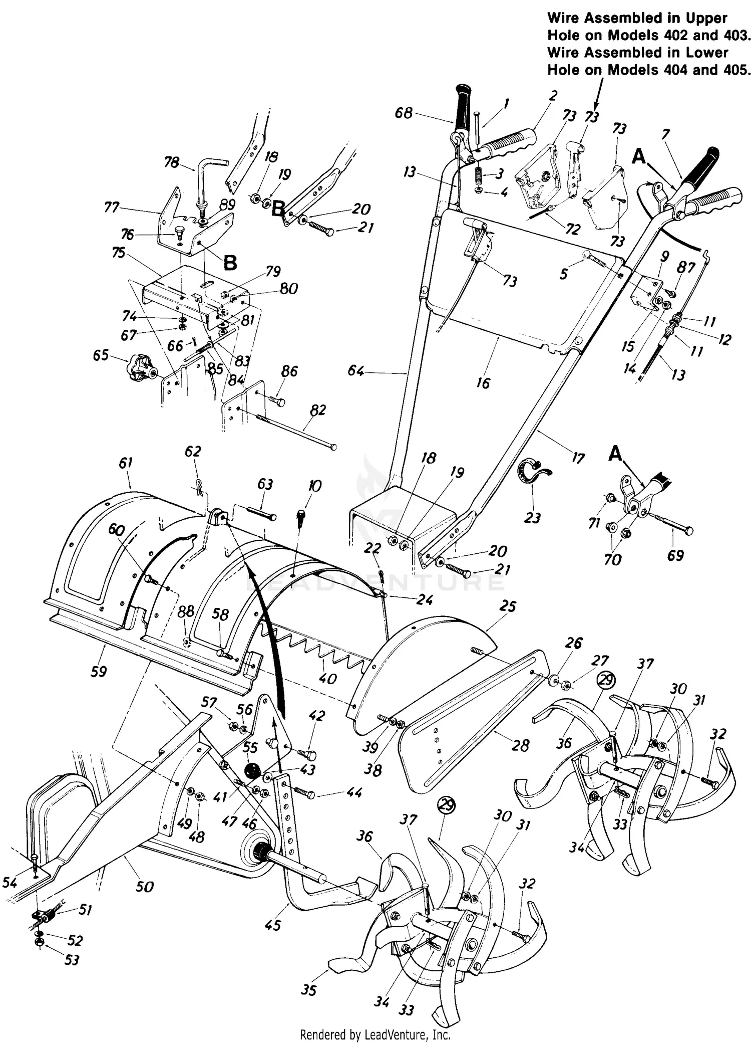 MTD Hechinger Mdl 402 Parts Diagrams
