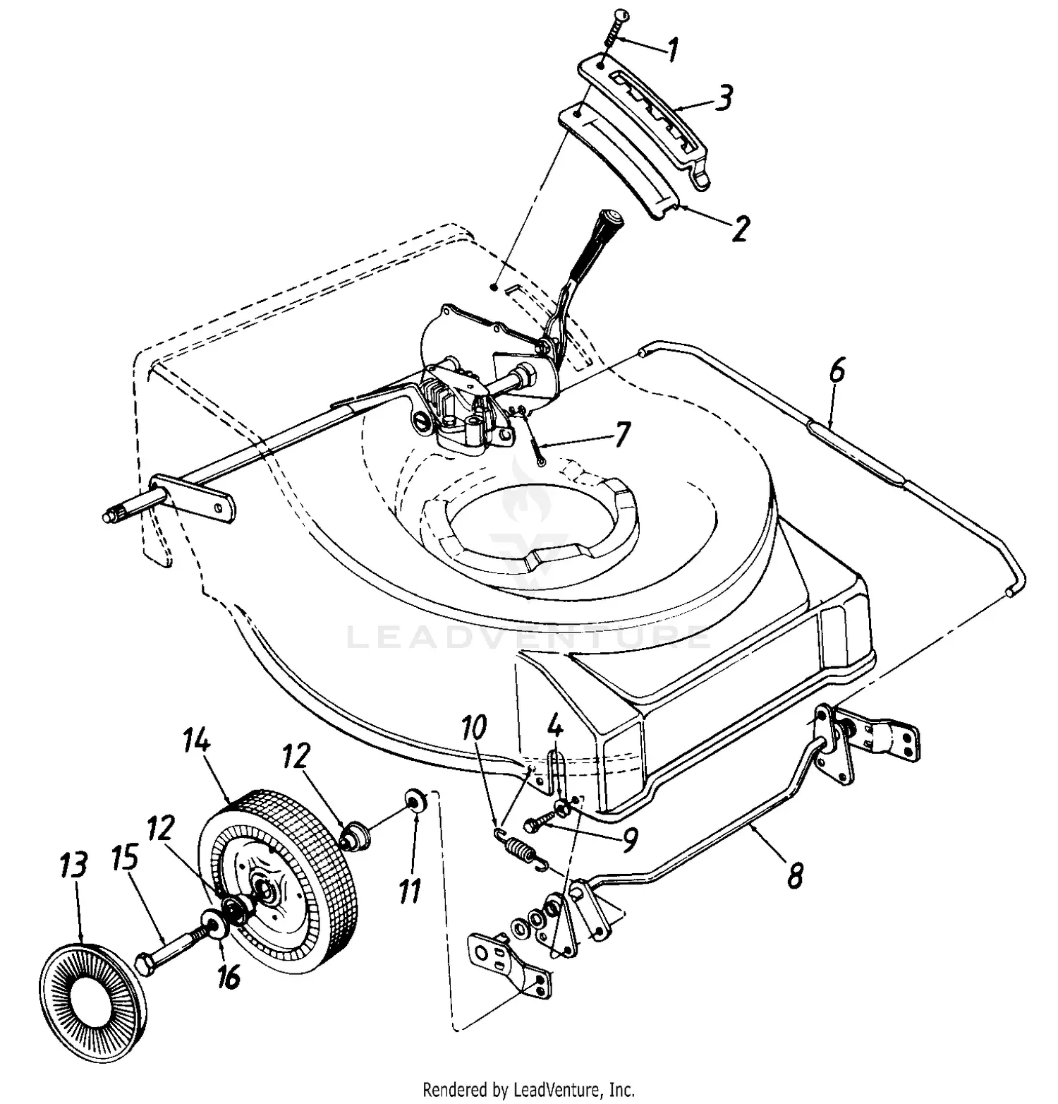 MTD Hechinger Mdl 120-460R372/06-438907 Parts Diagrams