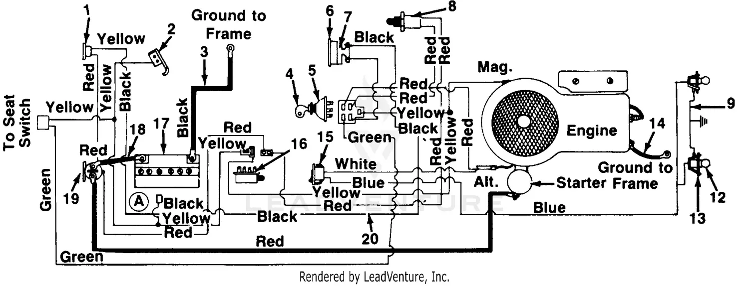 MTD Grass Handler Mdl 1057/850-0308 Parts Diagrams