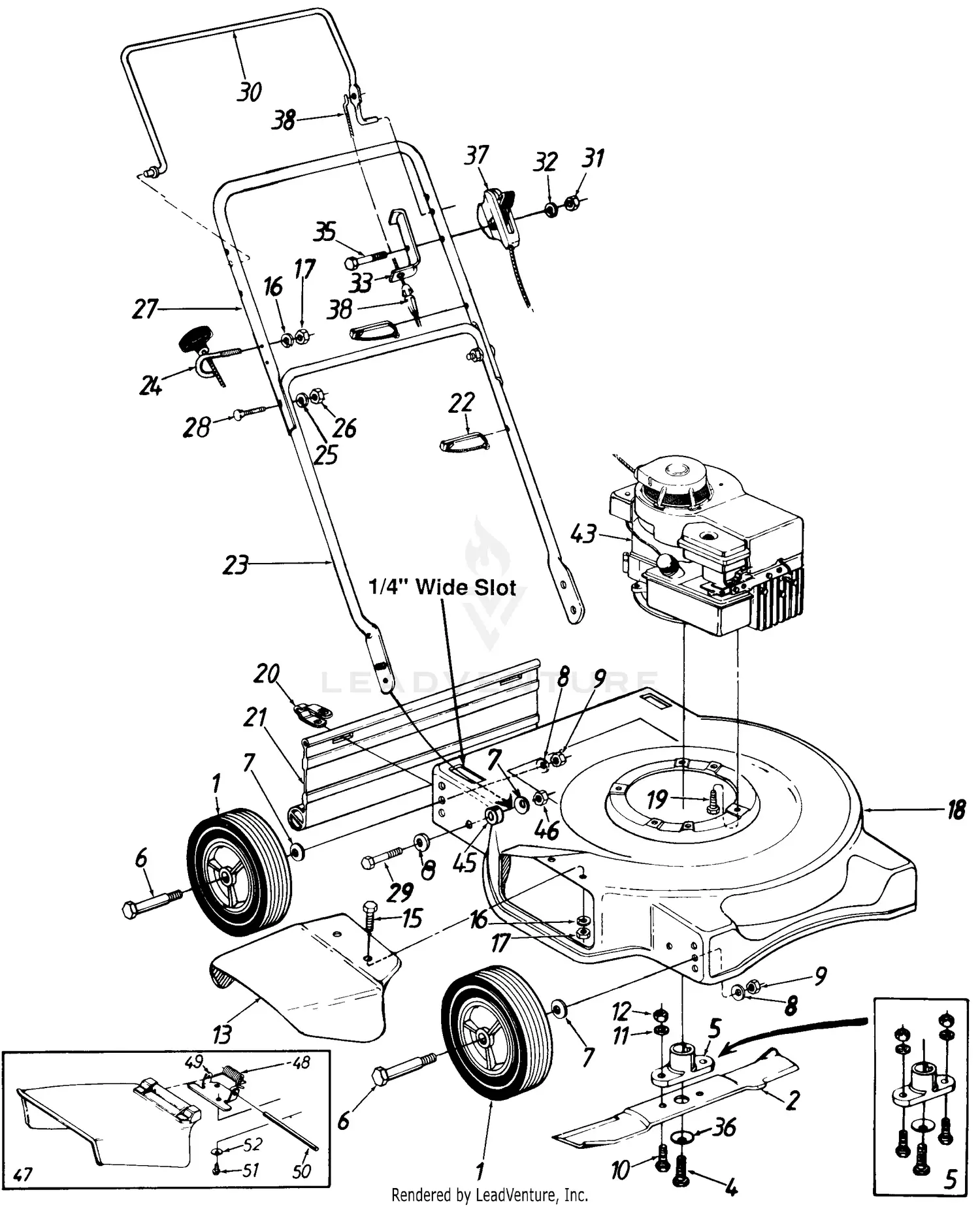 MTD Turf-Power Mdl 110-030R095 Parts Diagrams