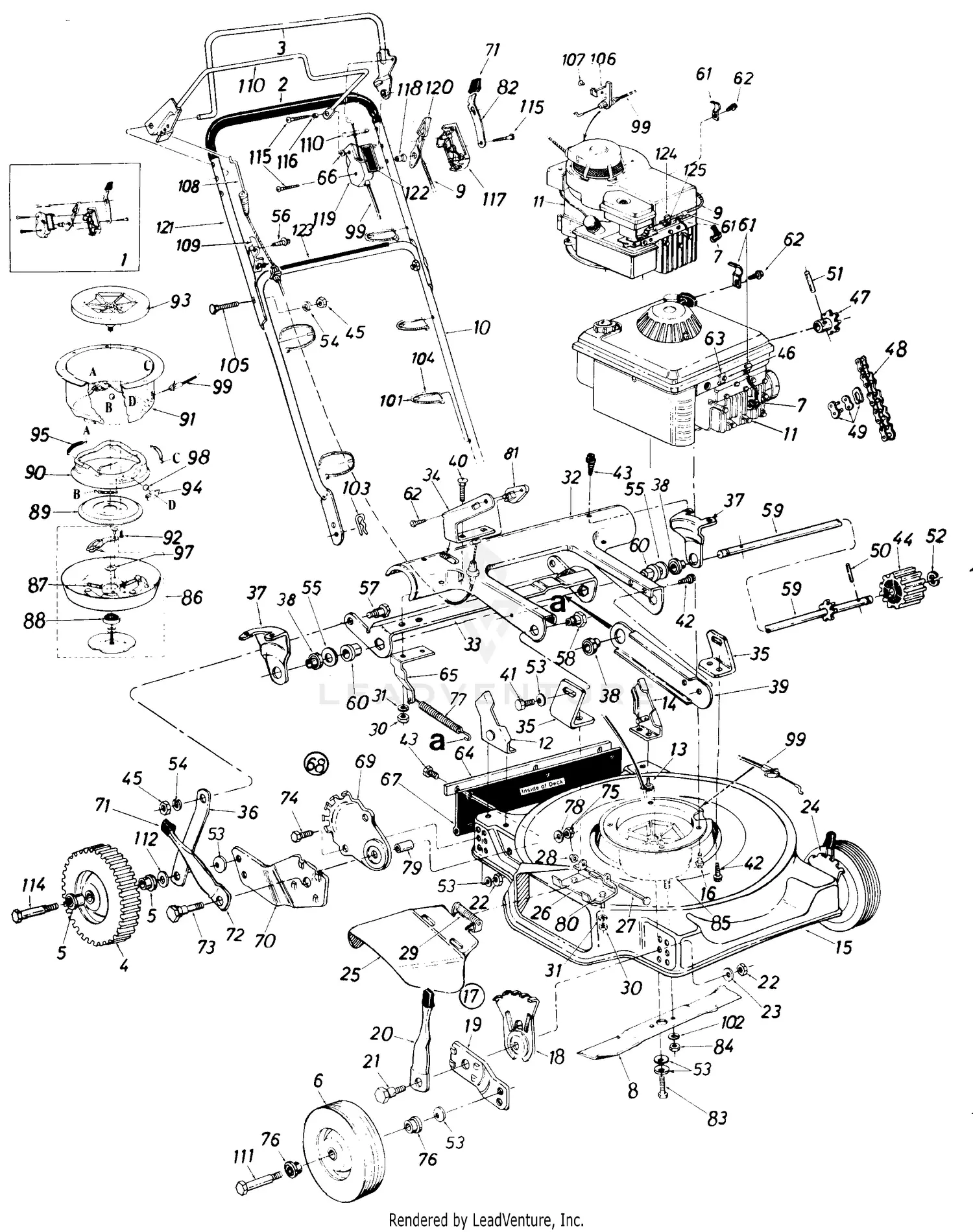 MTD Turf Power 126-284-145 Parts Diagrams