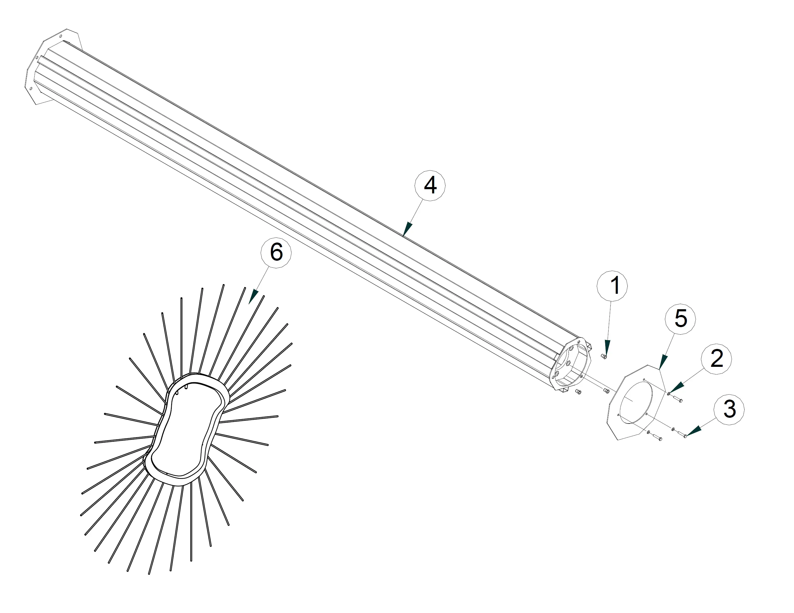Sweepster Angle Sweeper S26/S30 222 & 225 Series MRHL Parts Diagrams