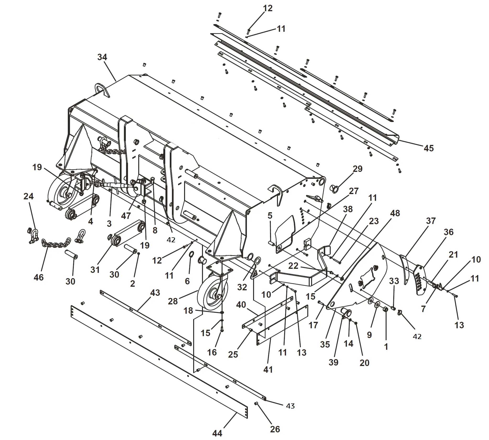 Sweepster Collector Sweeper CS / VCS Series Parts Diagrams