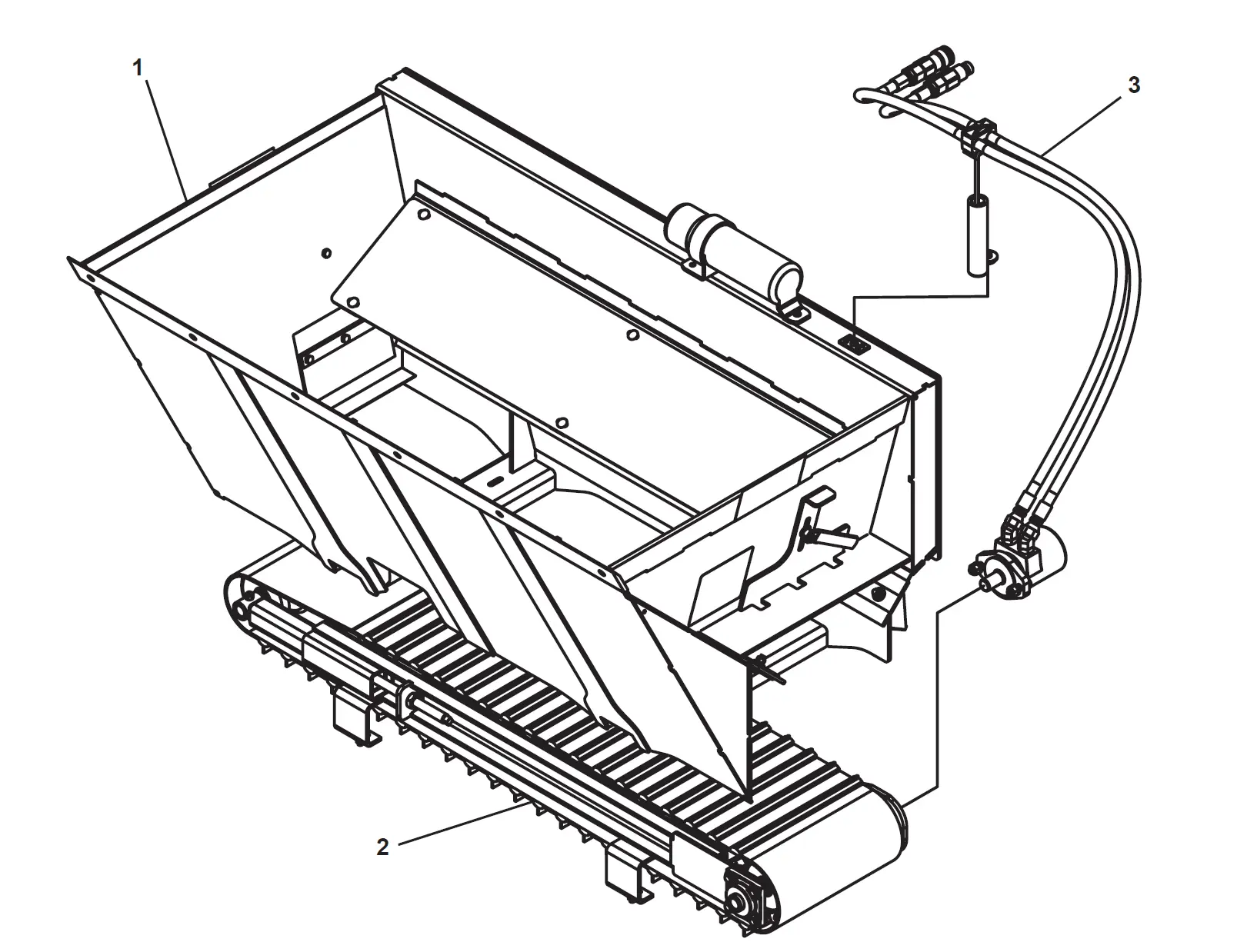 FFC Power Side Discharge Buckets - Sand & Sawdust Parts Diagrams