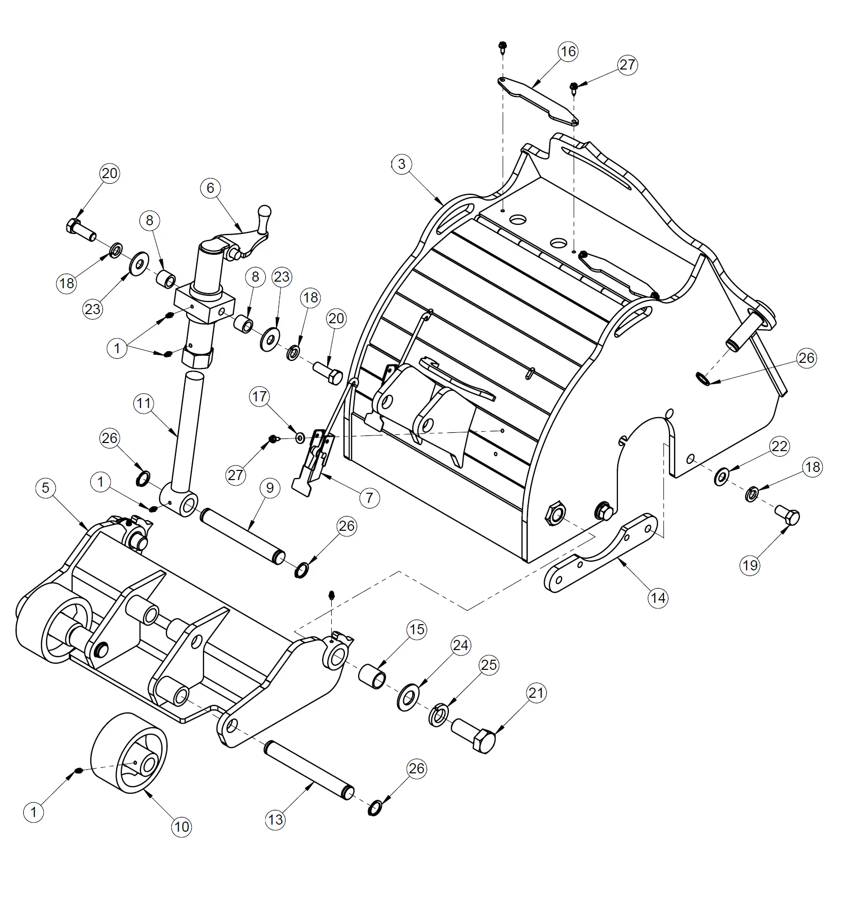 FFC Standard Flow Cold Planer Parts Diagrams
